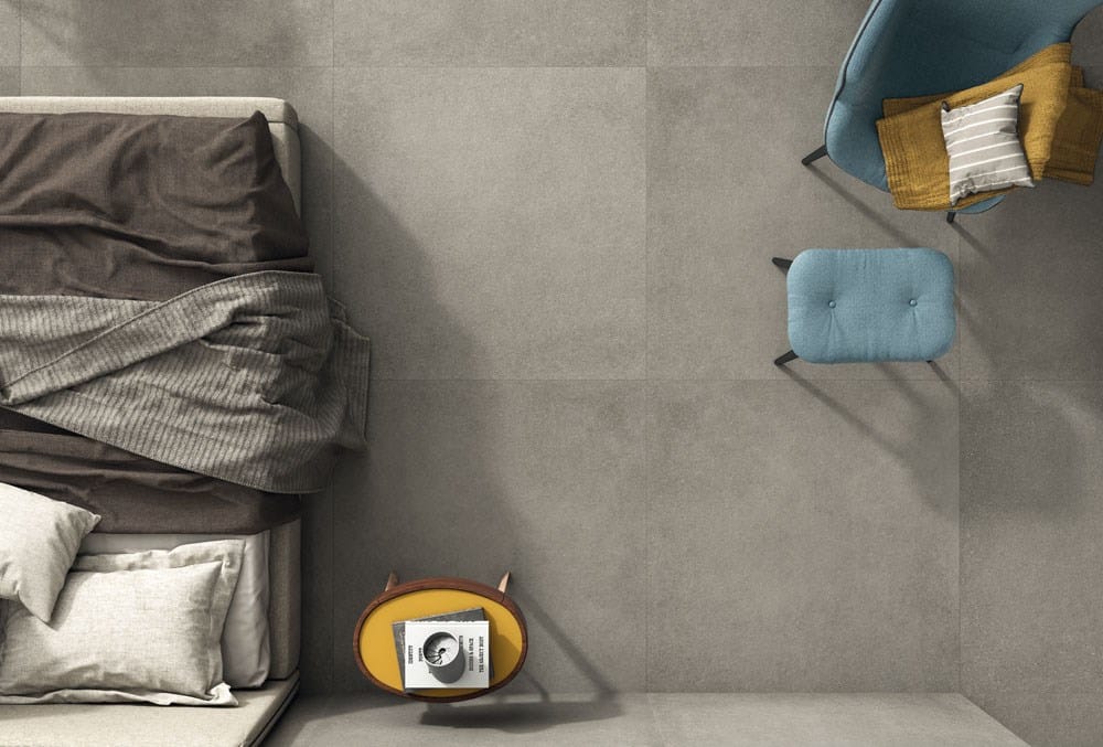 Porcelain stoneware wall/floor tiles with concrete effect ZERO.3 CONTEXT By Panaria Ceramica