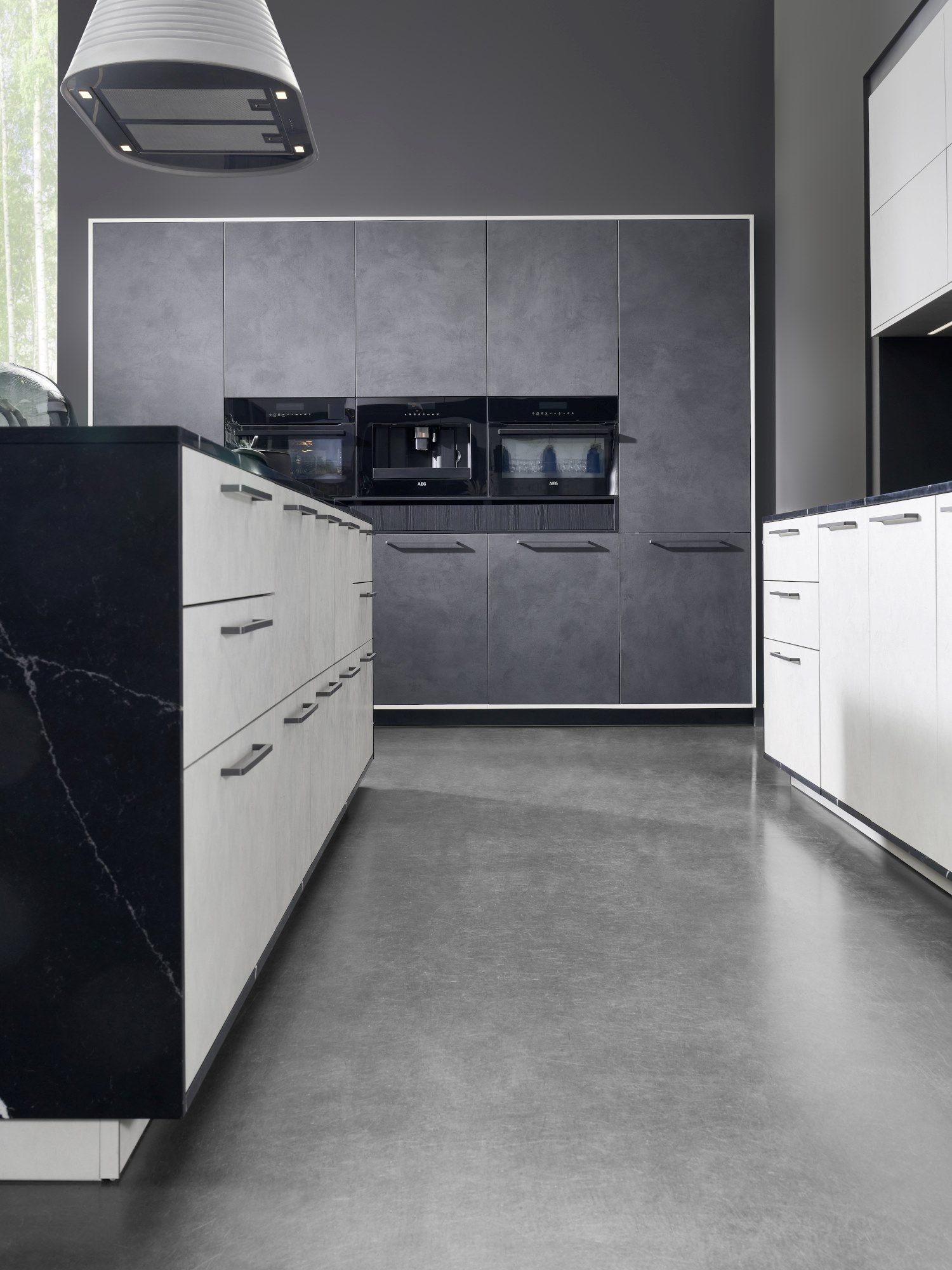Custom wooden kitchen with island ZERO By rational