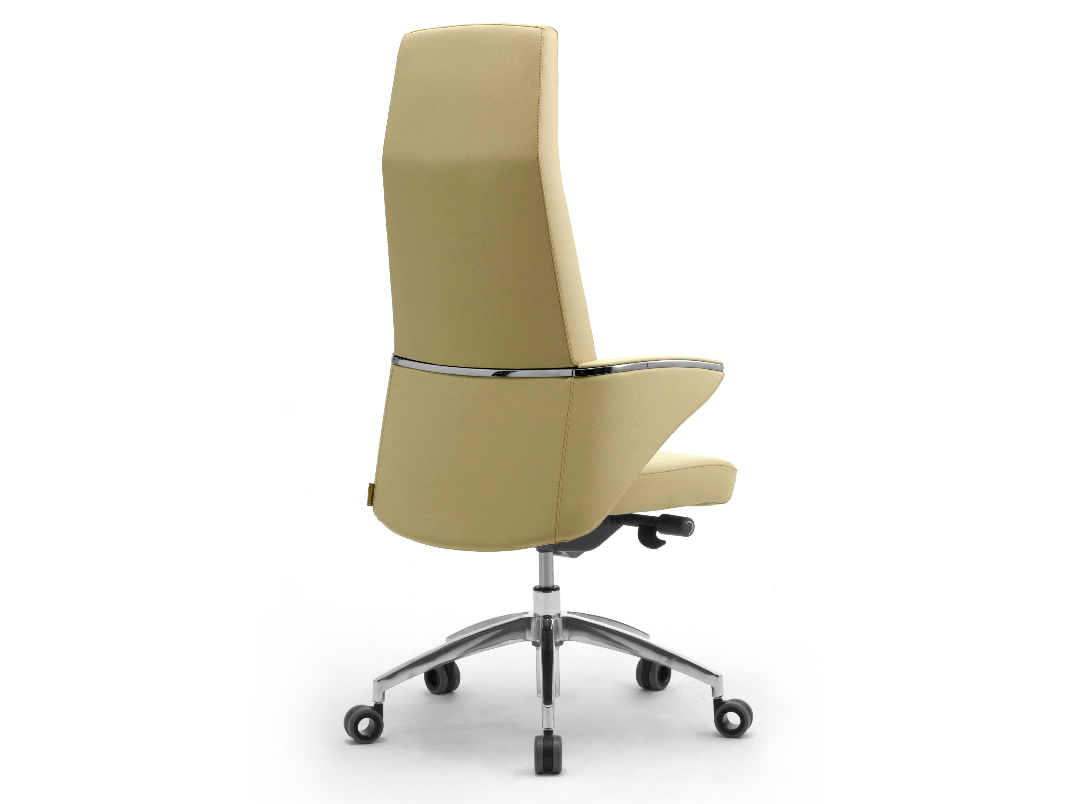ZEUS Swivel leather executive chair with armrests By Leyform | design ...