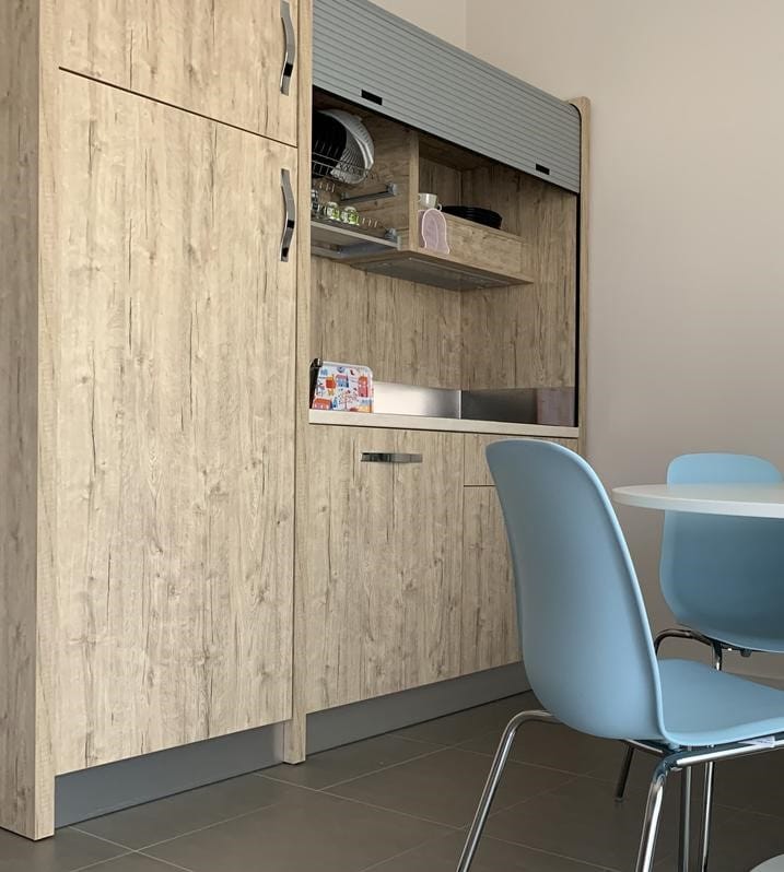ZEUS K109 Hideaway wooden mini kitchen By Mobilspazio