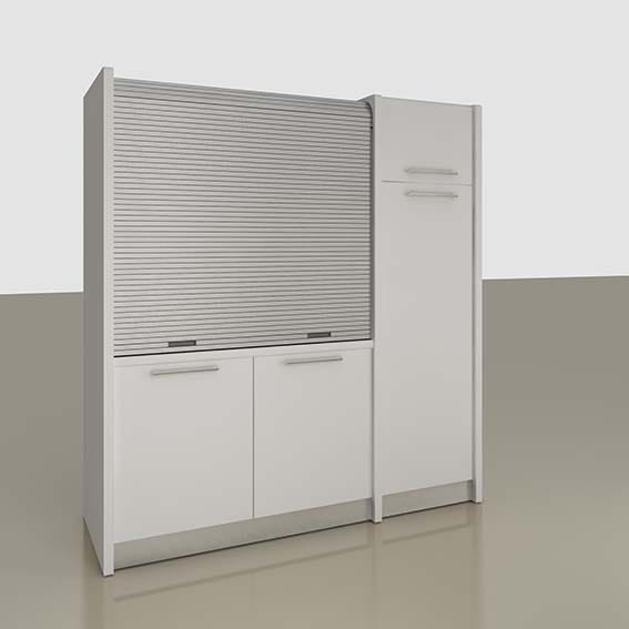 ZEUS K109 Hideaway wooden mini kitchen By Mobilspazio