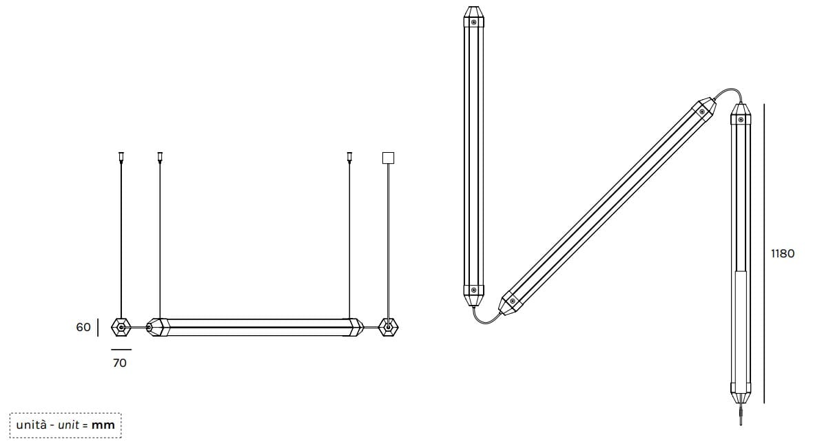 ZIGO ZAGO 吊灯 By Olev | design Marc Sadler