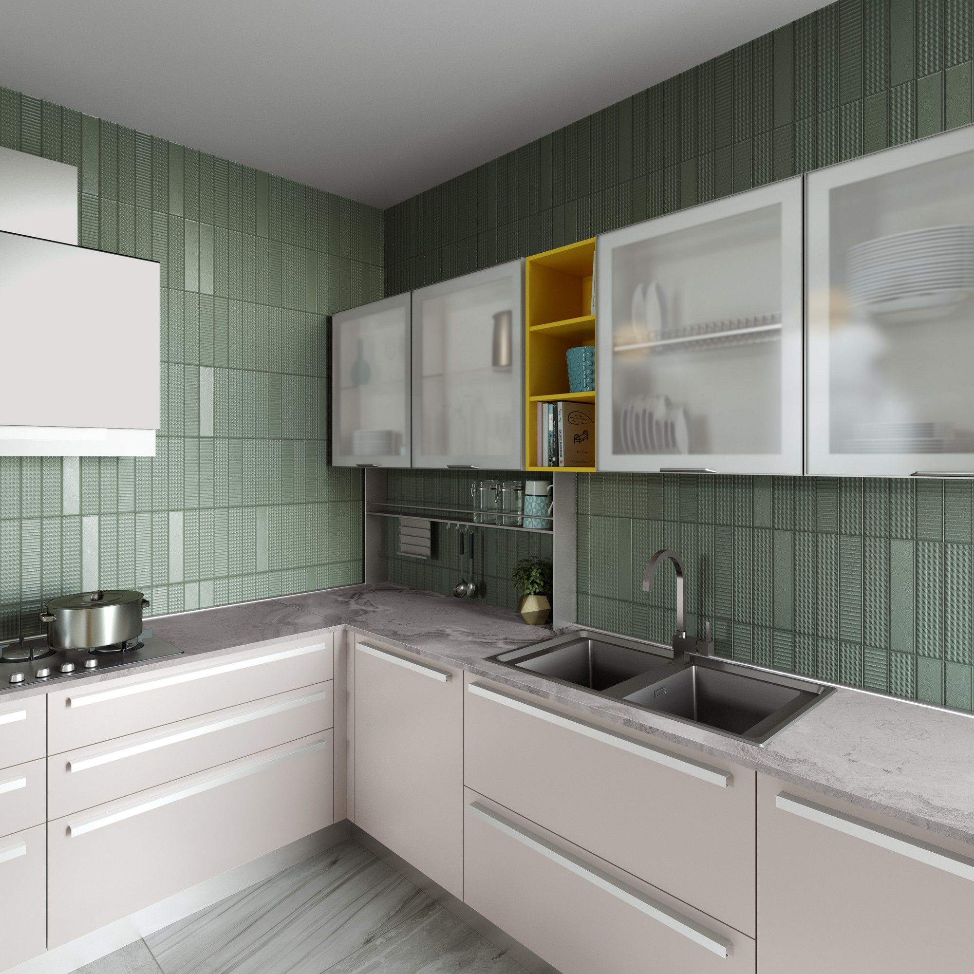 ZOE | Kitchen with peninsula By CREO Kitchens