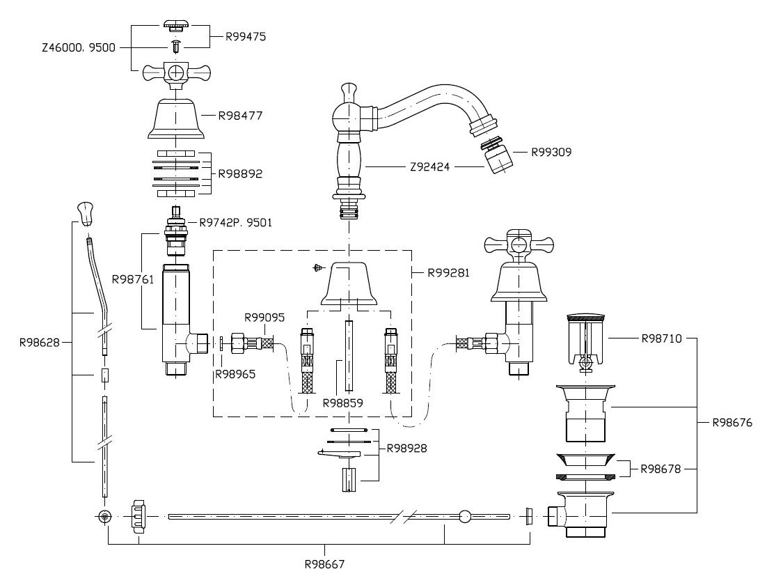 DELFI Z46368 Bidet tap By ZUCCHETTI