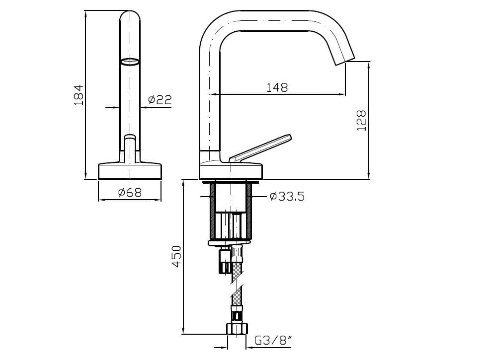 ISY22 ZIS1400 Washbasin tap By ZUCCHETTI | design Matteo Thun, Antonio ...