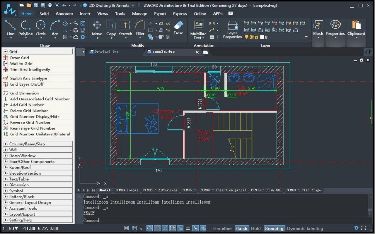 2D & 3D CAD technical design ZWCAD Architecture By ZWSOFT