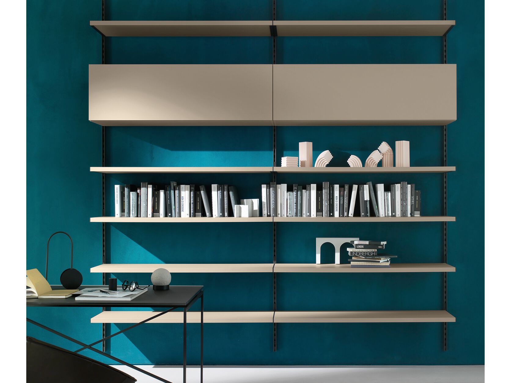 FLEXY EASY SM2006 Wall-mounted sectional bookcase By Zalf | design ...