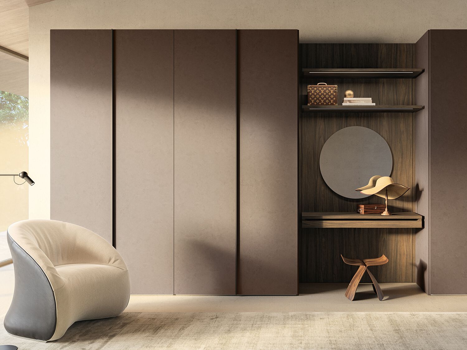 ALTERNA SM2524 Armadio a muro con ante a libro By Zalf | design Roberto ...