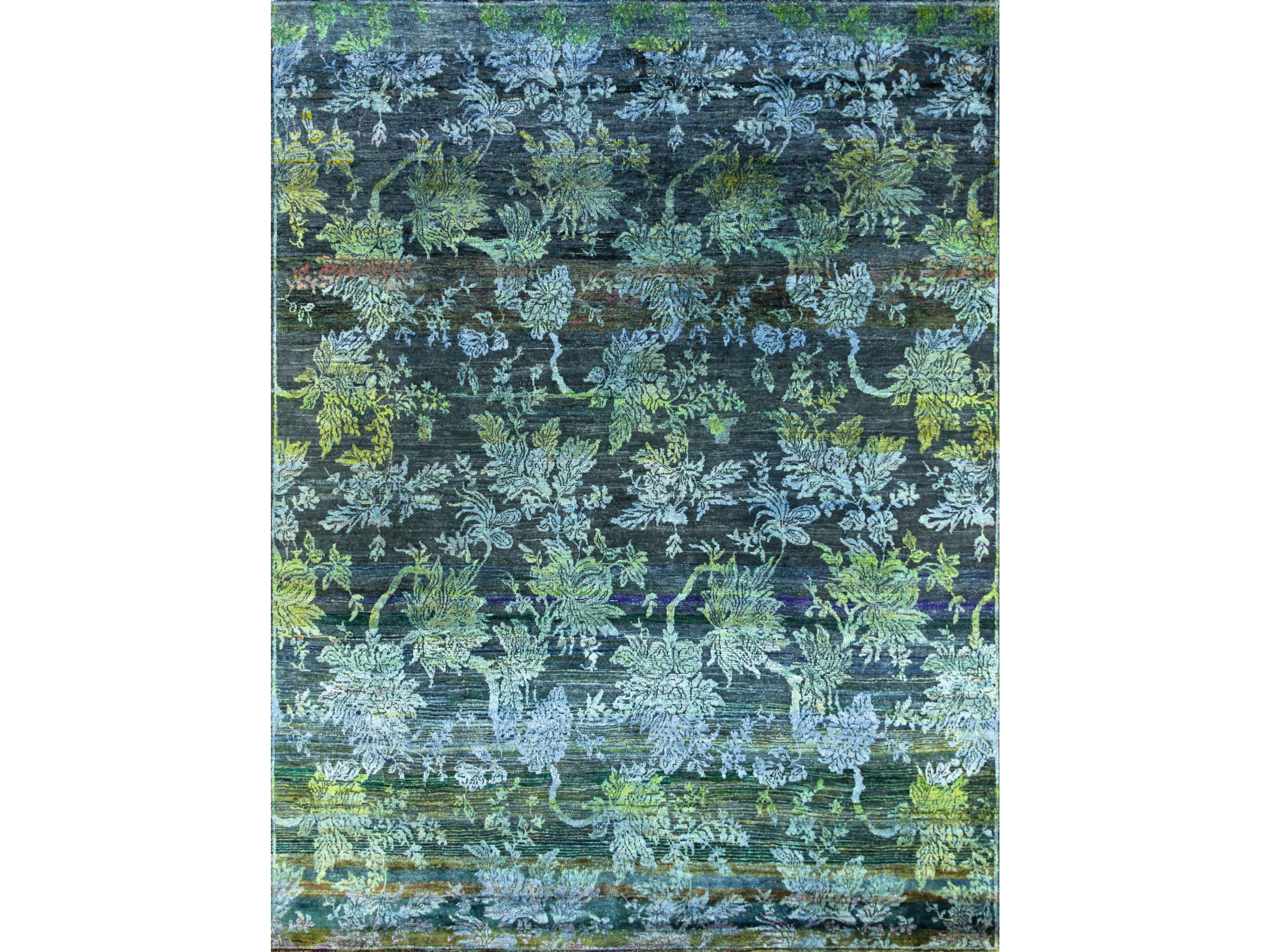 SCROLLING LEAVES Rug By Zollanvari
