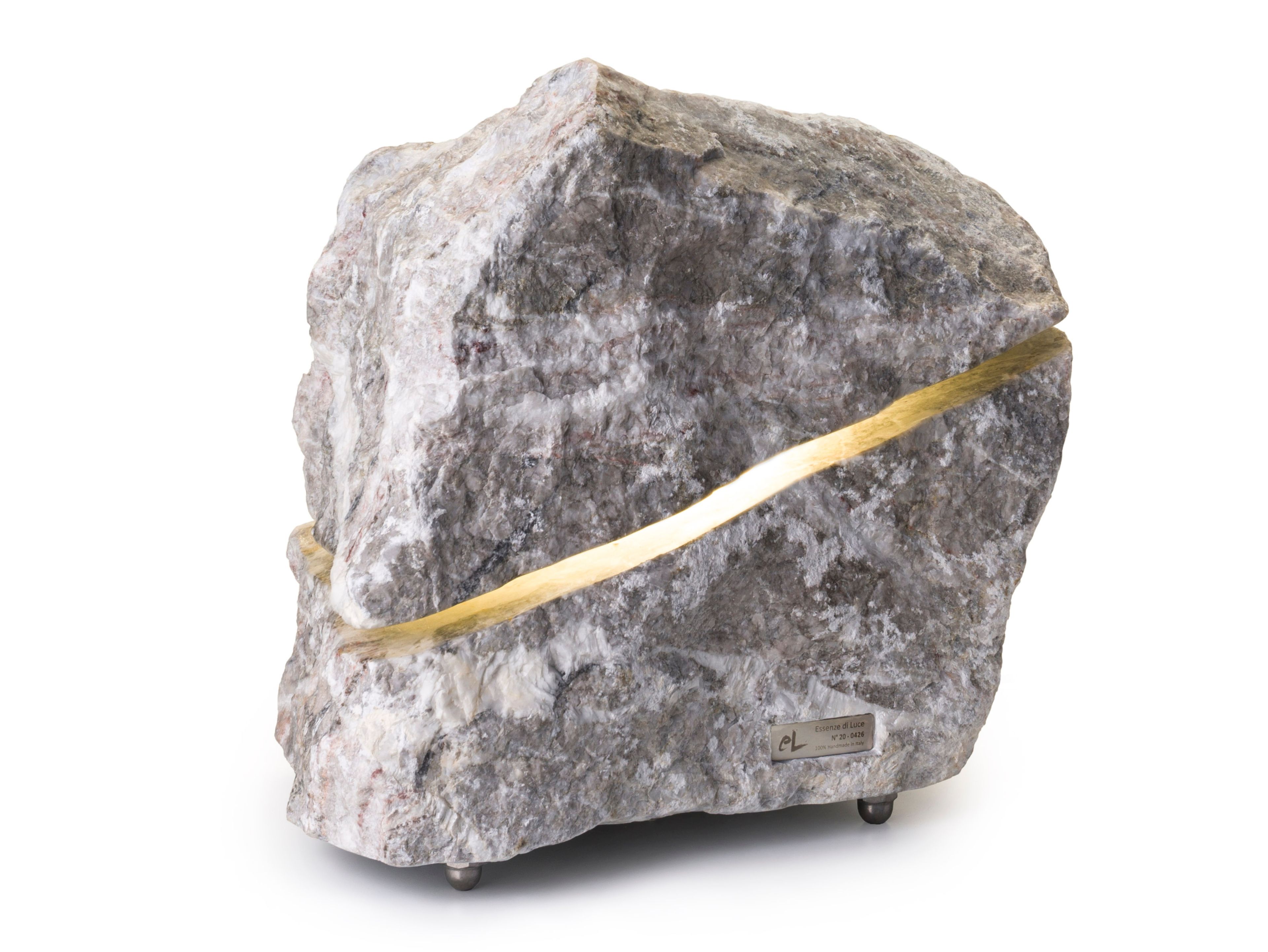 MENHIR OF LIGHT LED natural stone floor lamp By Essenze di Luce ...