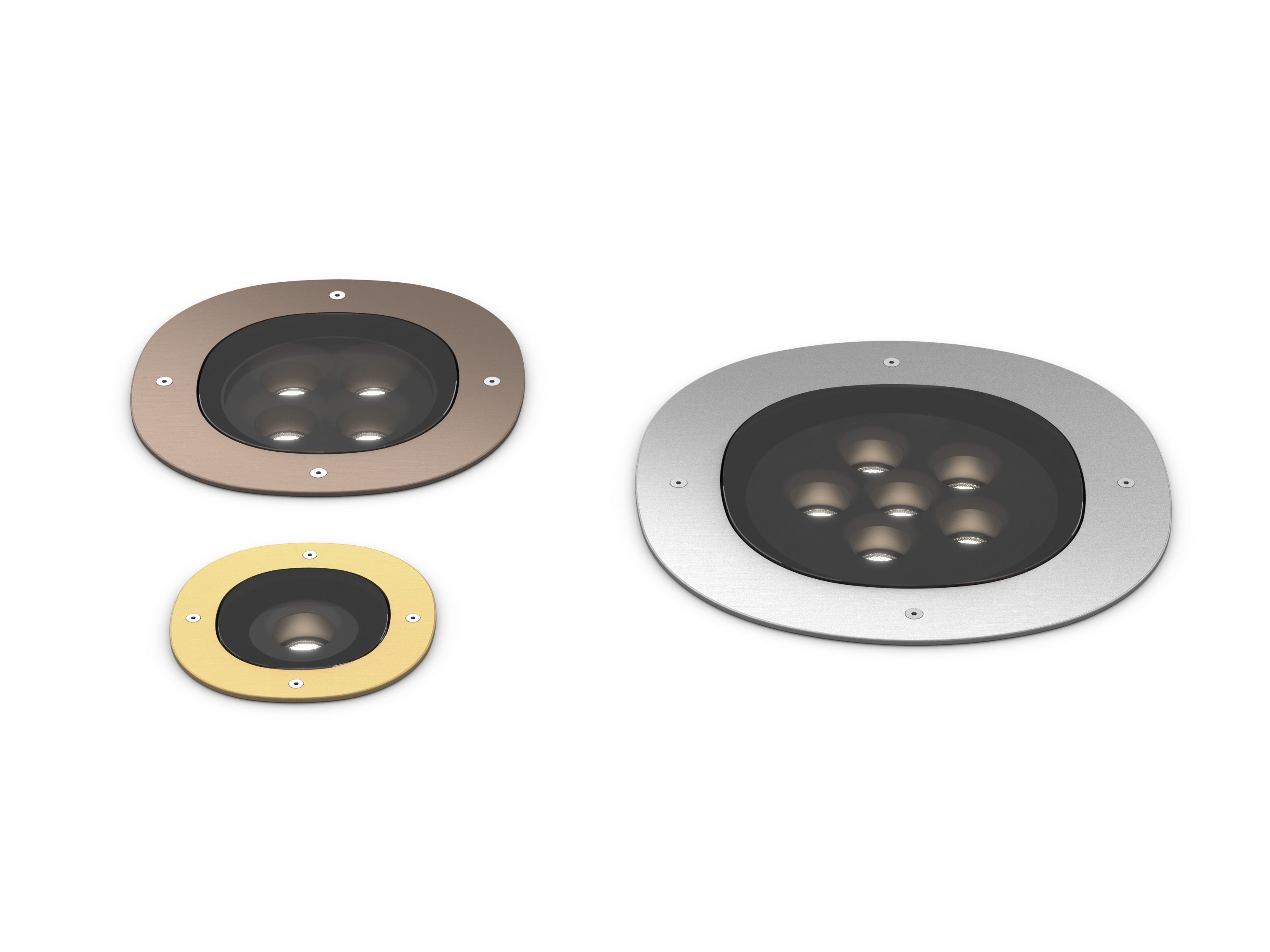 A-ROUND Walkover light outdoor steplight By Flos | design Piero Lissoni