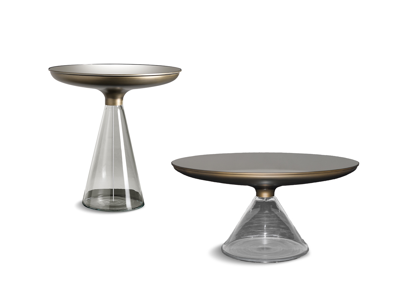 ACCADEMIA Round glass coffee table By Reflex | design Tulczinsky