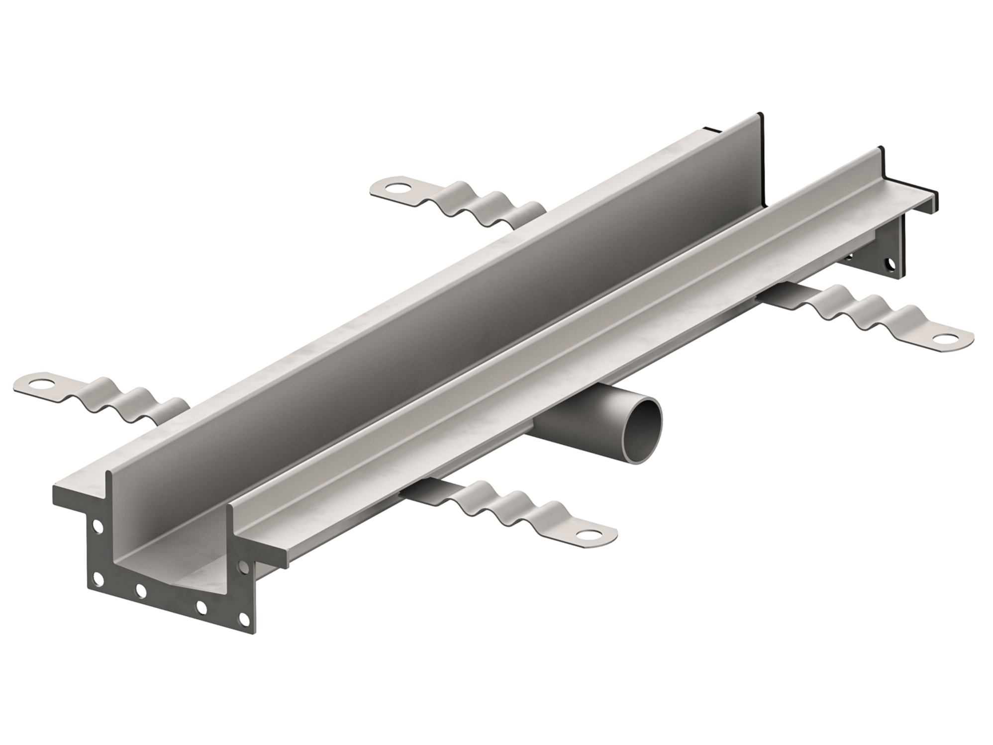 Elemento e canale di drenaggio in acciaio inox ACO SLOT 8-Scarico ...