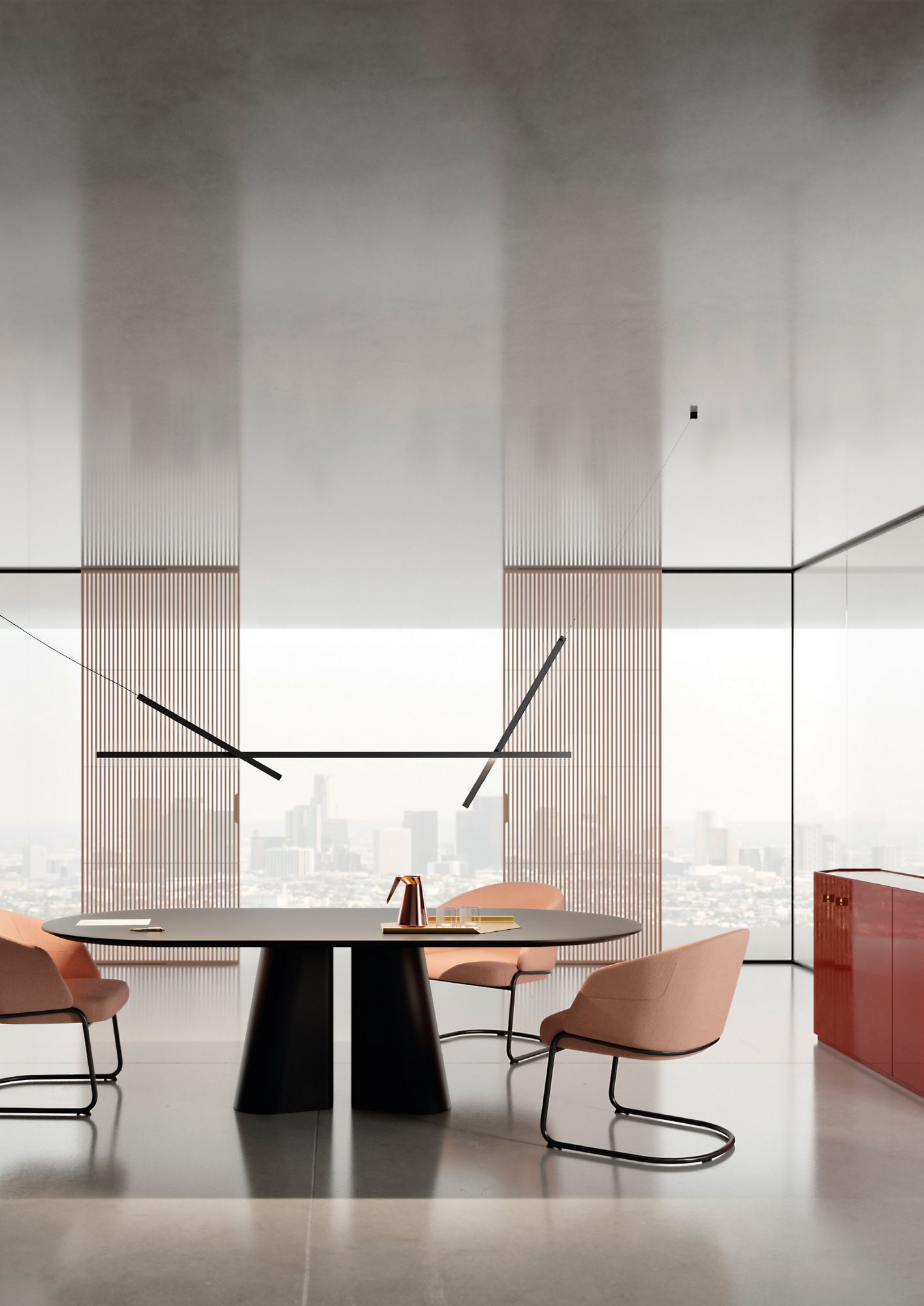 ACROSS Pendant lamp By Luceplan | design Pio & Tito Toso