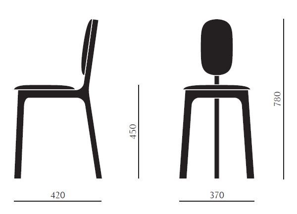ADA | Imitation leather chair Ada Collection By SF Collection design ...
