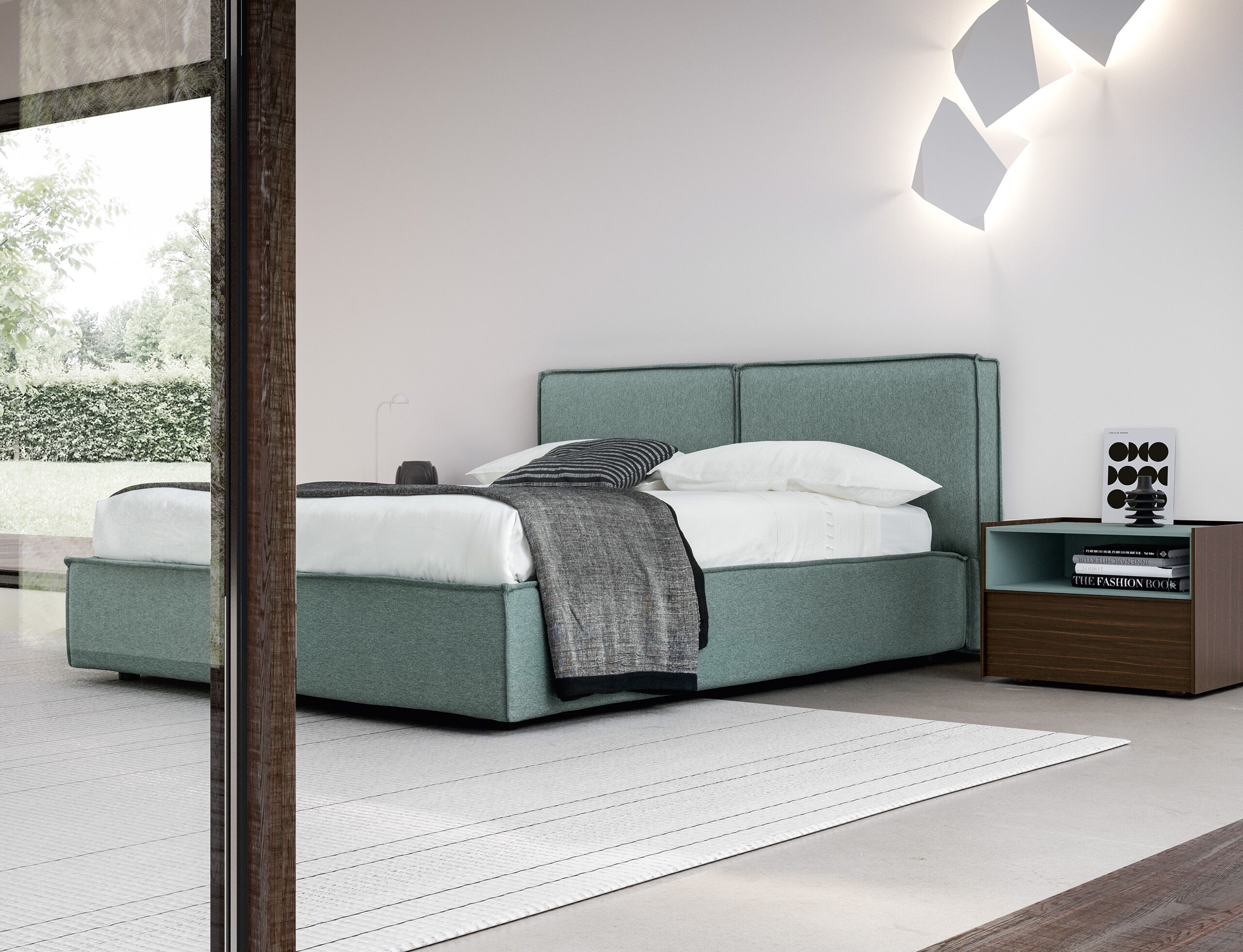 CLOUD Fabric double bed By Adok