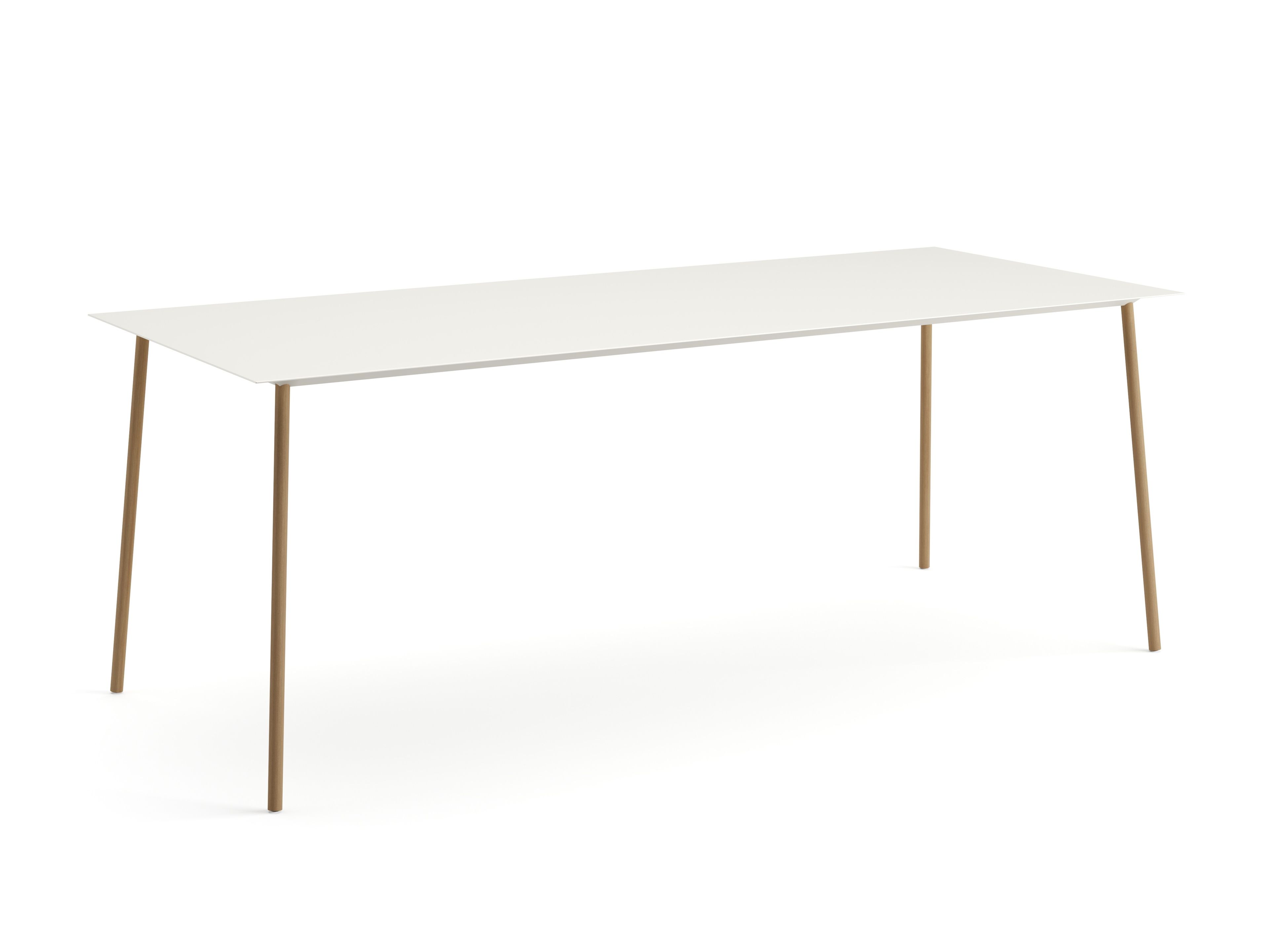 ONEMM Rectangular metal high table By Arper | design Peter Kunz