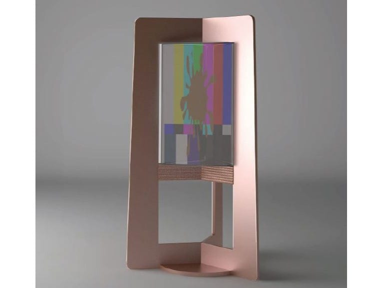 AERO Digital three-sided galvanized plate advertising totem By Viscio ...