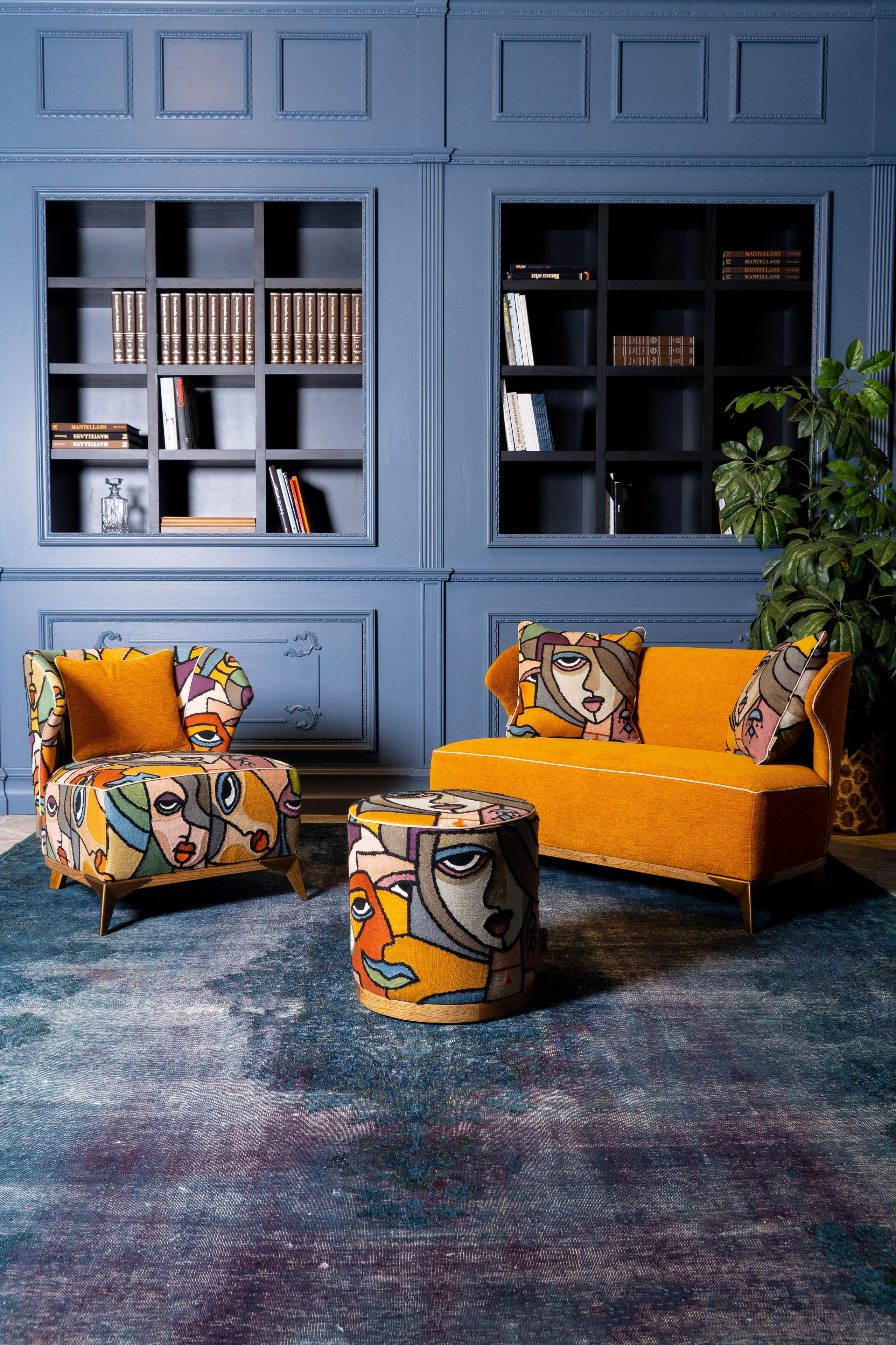 AGOSTINA | Fabric easy chair Fabric easy chair with armrests By ...