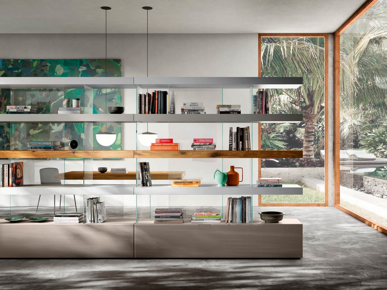 AIR - 0686 | Bookcase Air Collection By Lago design Daniele Lago