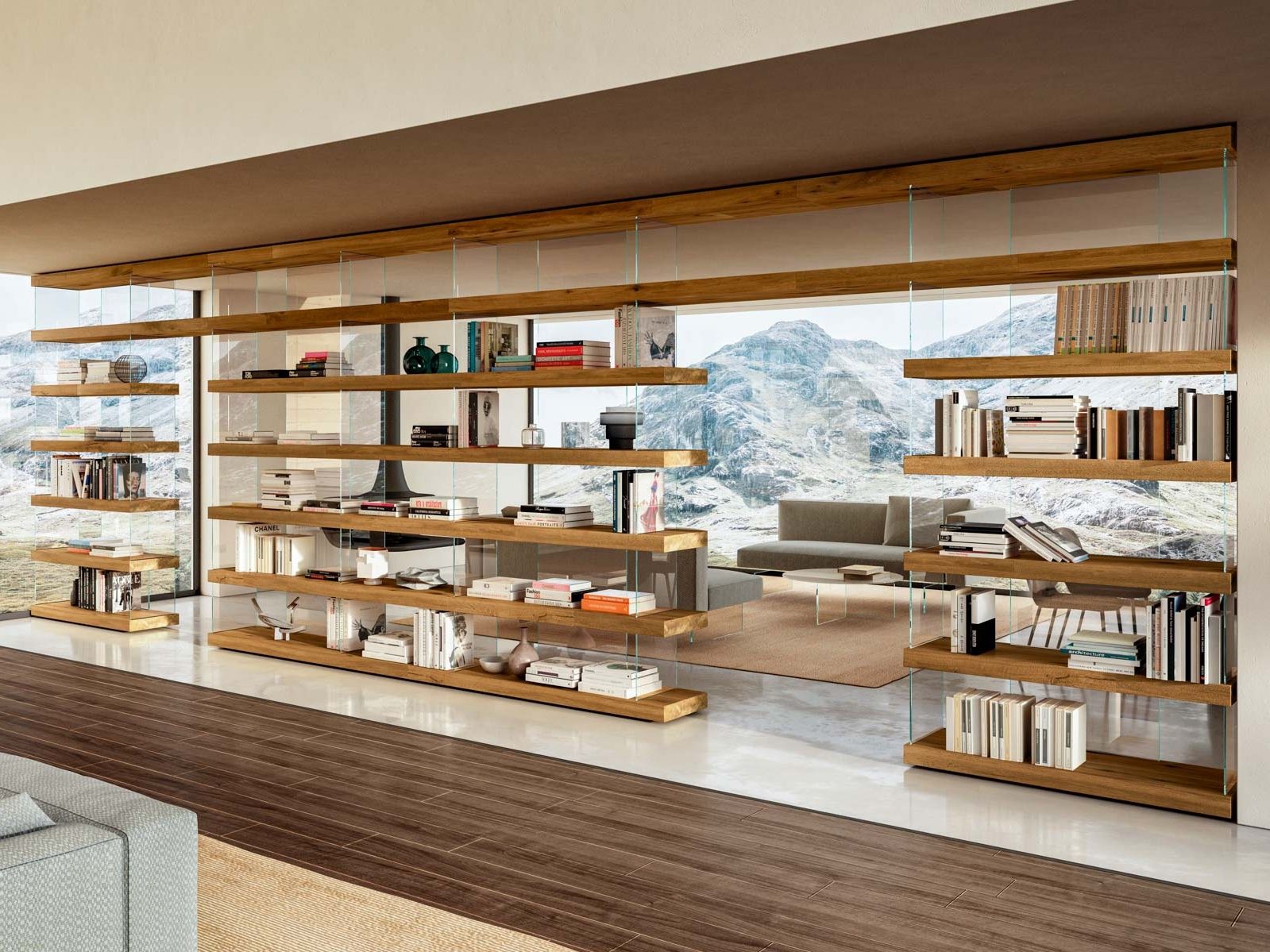 AIR - 1241 | Bookcase Air Collection By Lago design Daniele Lago