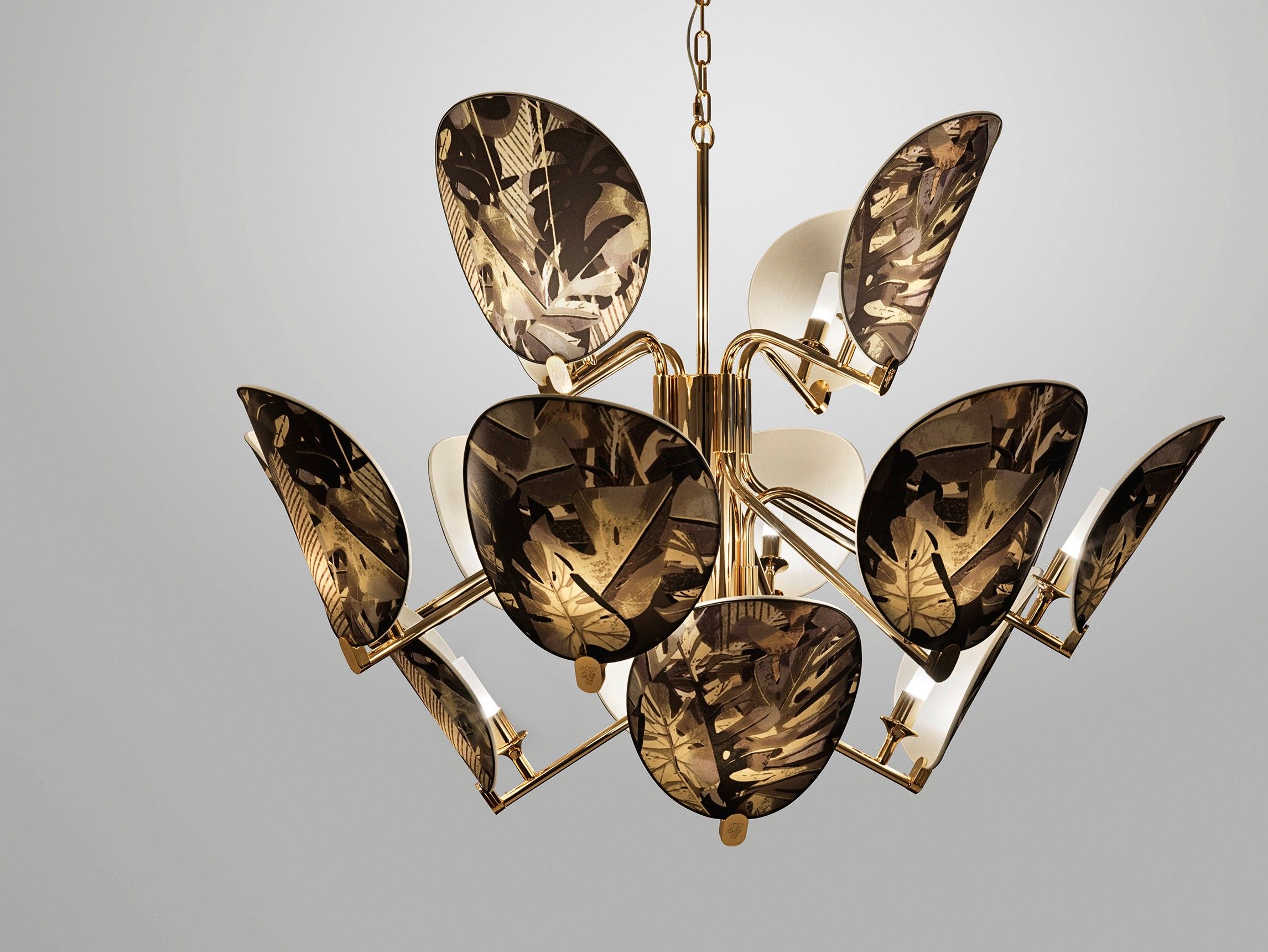 AKIRA LED brass pendant lamp By Visionnaire | design Alessandro La Spada