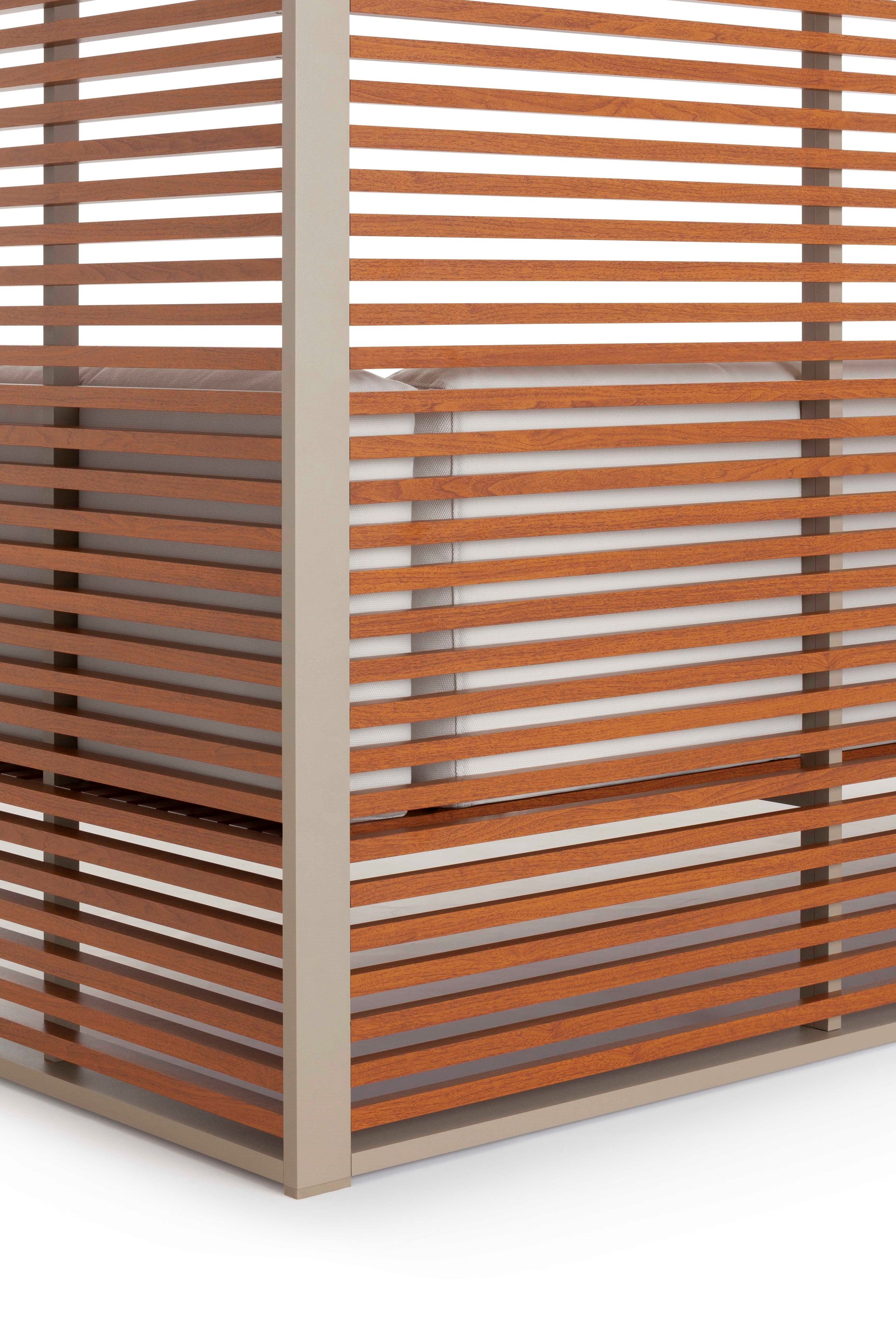 DNA AL FRESCO Canopy teak garden sofa By GANDIABLASCO | design José ...