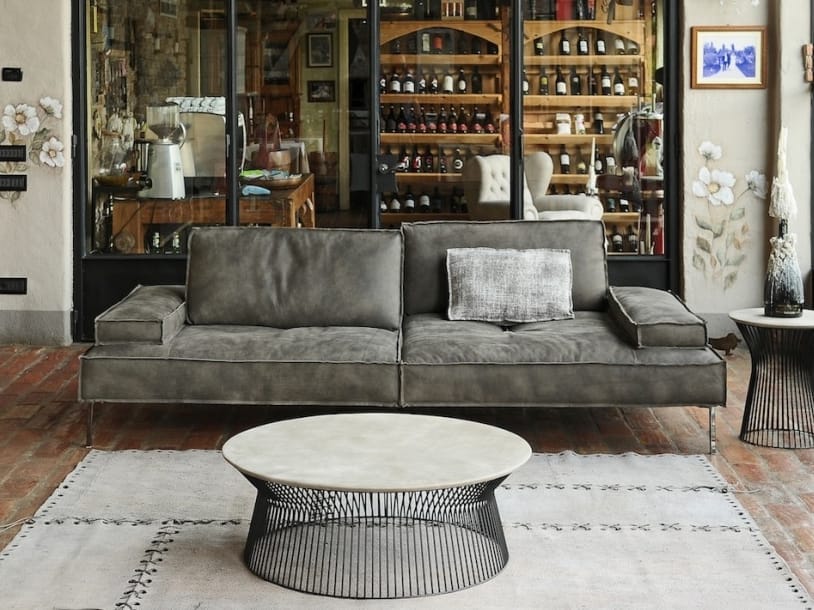 ALAN | Leather sofa By Gobbo Salotti design Itamar Harari