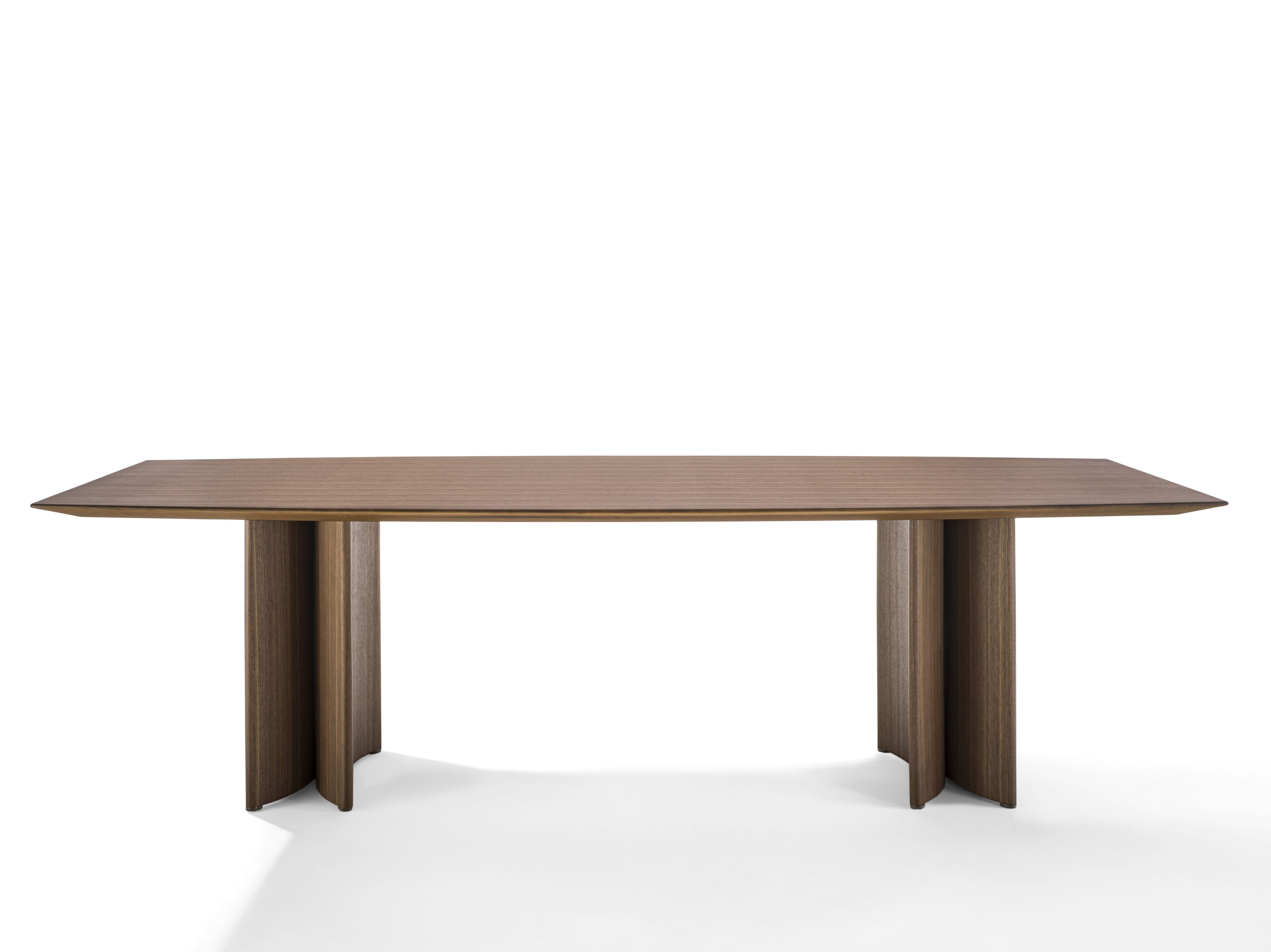 TWENTY Rectangular table in canaletta walnut By Porada | design Buratti ...