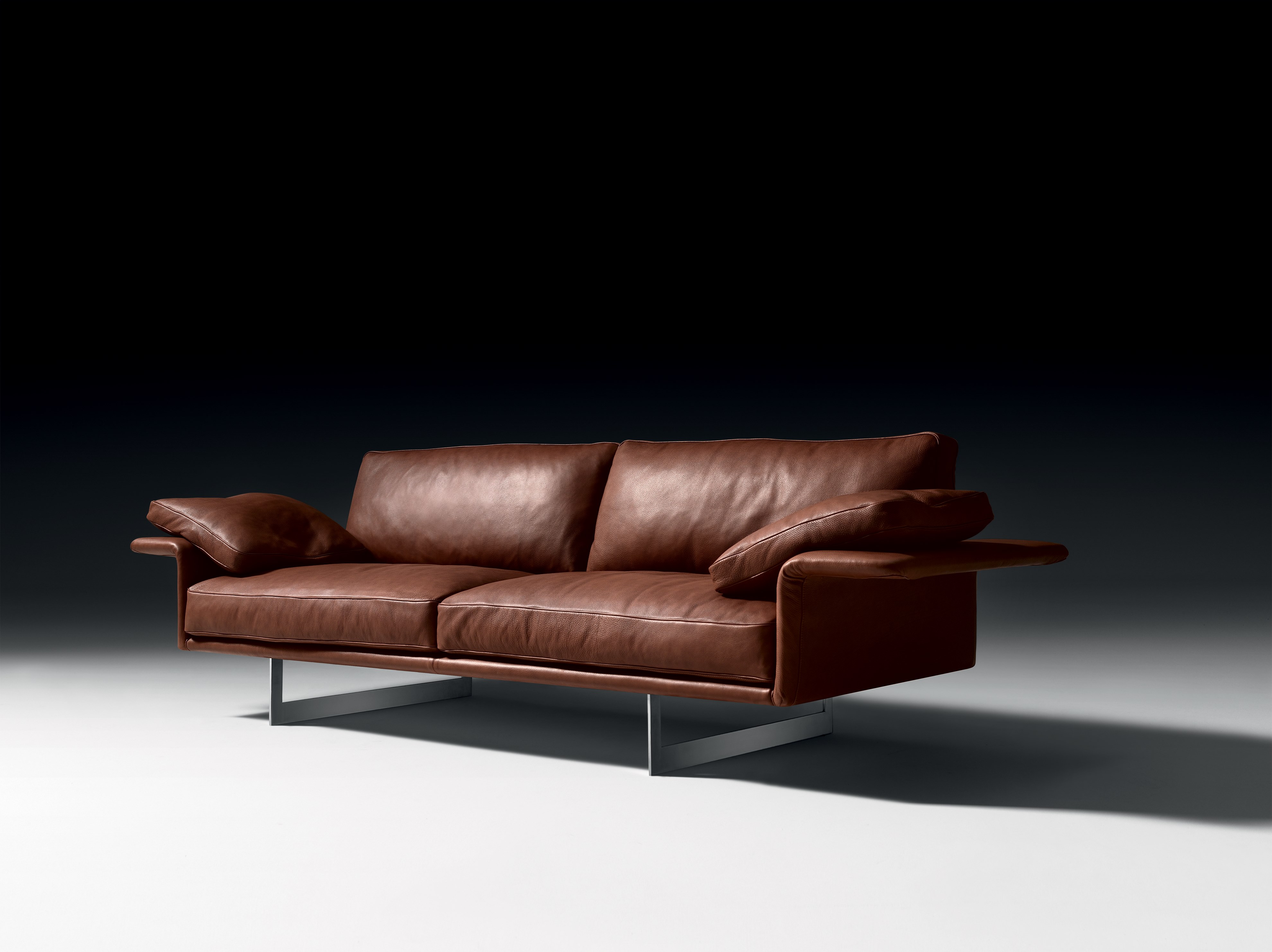 ALATO | Leather sofa 2 seater leather sofa By Black Tie | design Pier ...