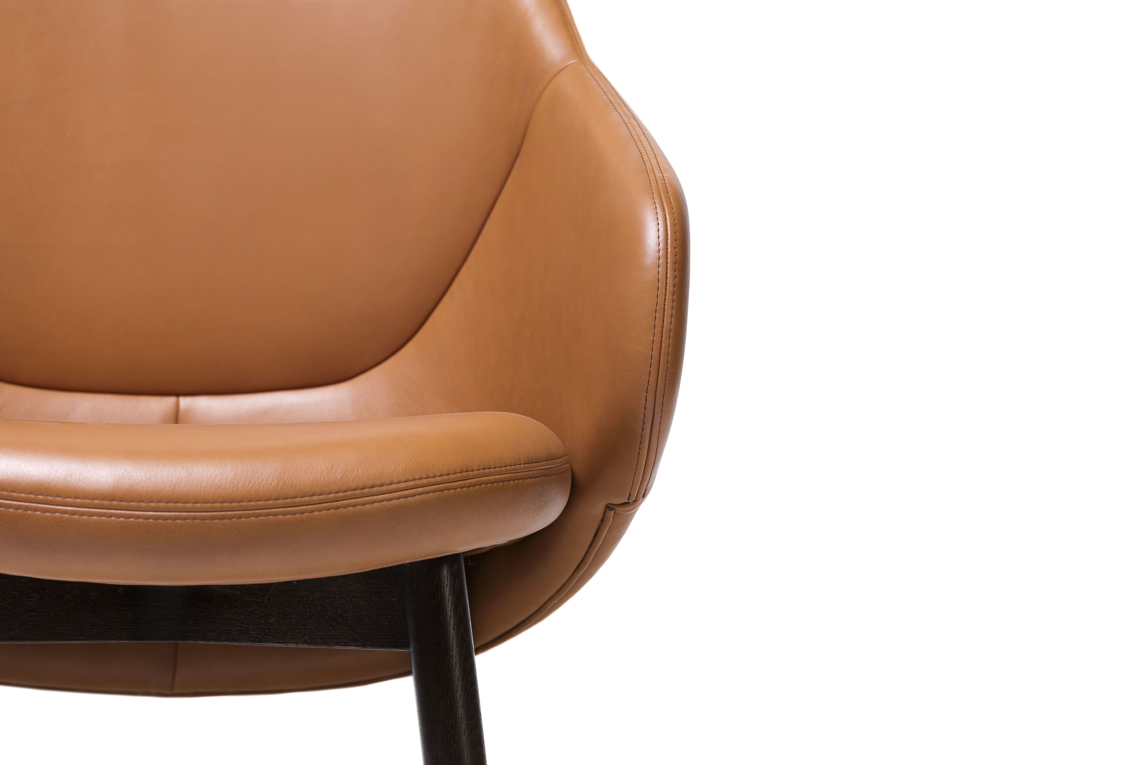 ALBU LOUNGE | Leather easy chair Leather easy chair with armrests By ...