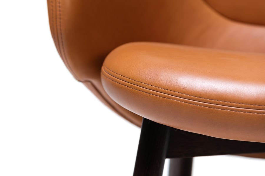 ALBU LOUNGE | Leather easy chair Leather easy chair with armrests By ...