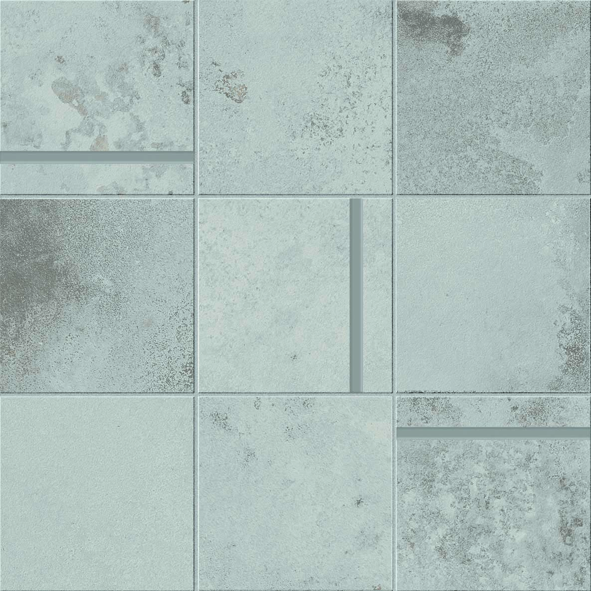 ALCHEMY ARGENT Porcelain stoneware wall/floor tiles with metal effect ...