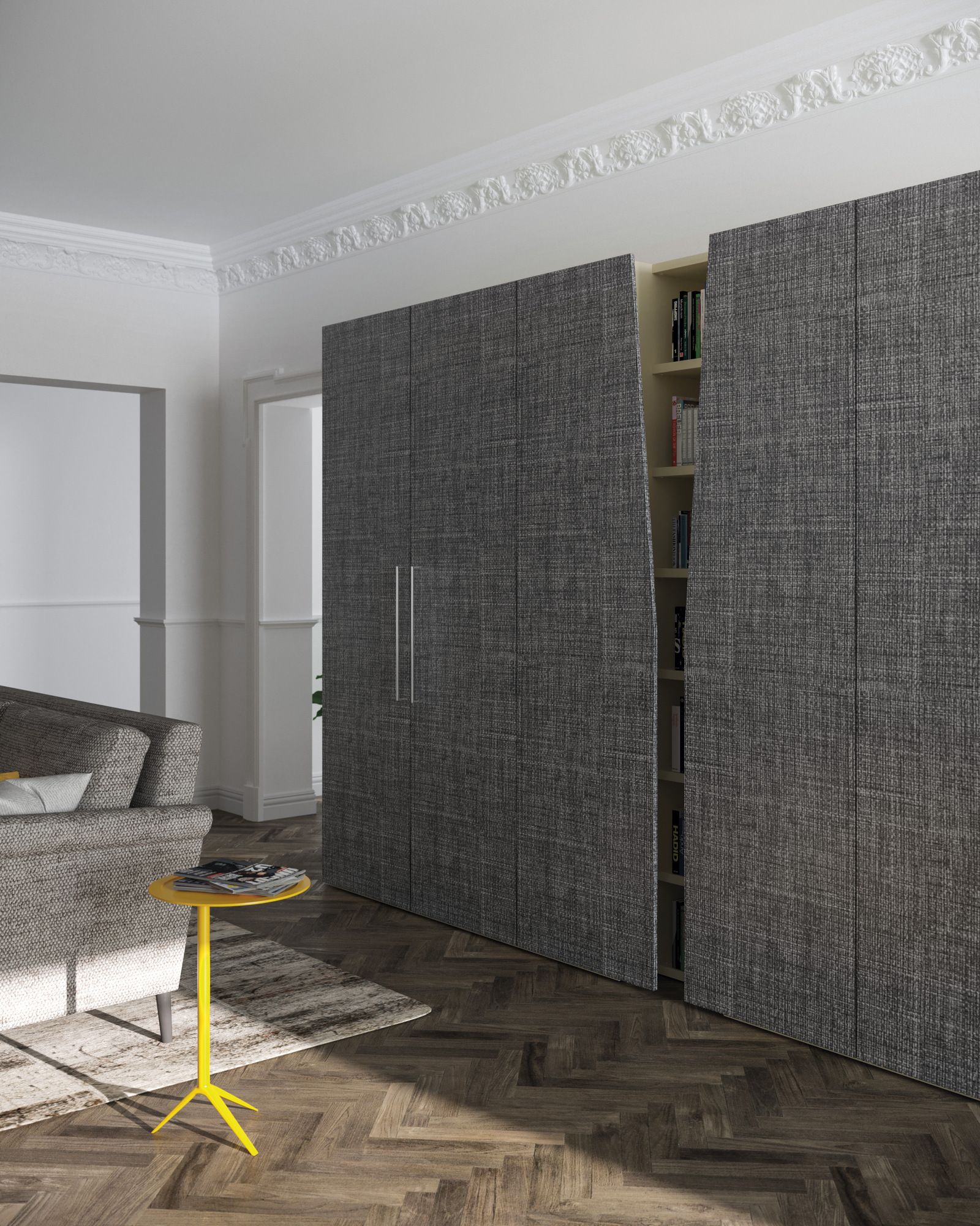 ALFABETO Sectional HPL wardrobe By De Rosso
