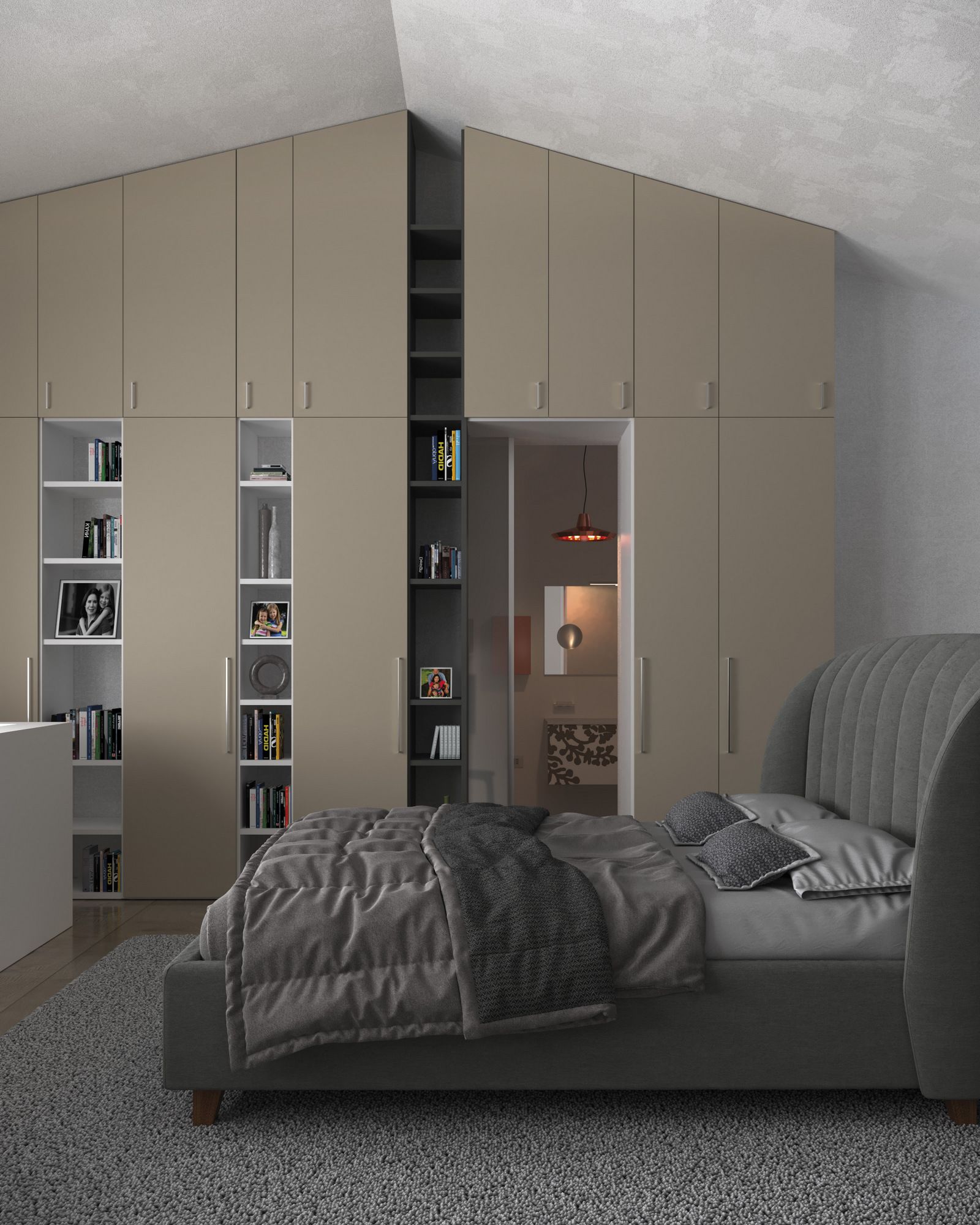 ALFABETO Sectional HPL wardrobe By De Rosso