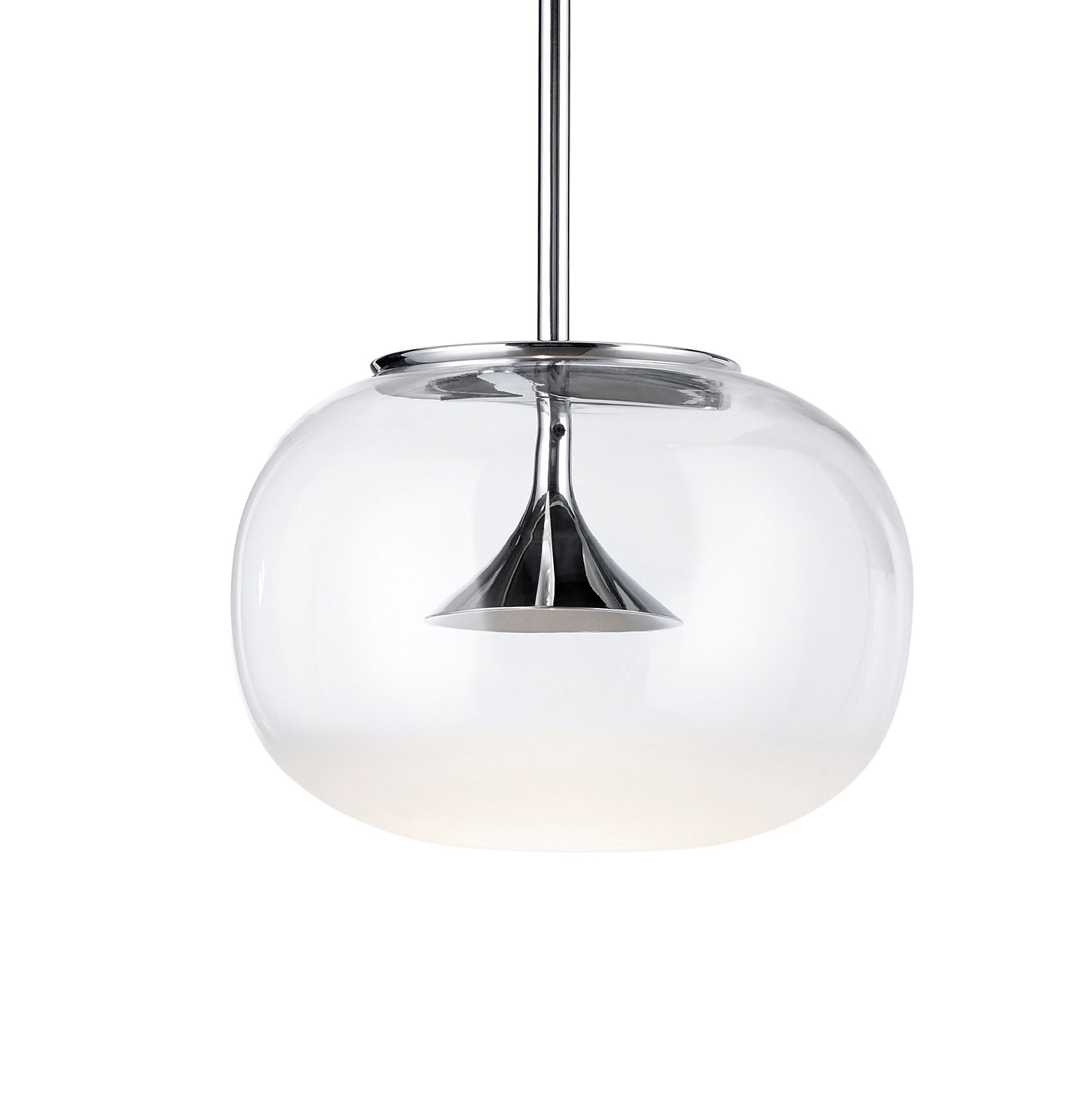 ALIVE | Glass and aluminium pendant lamp By Grok design Francesc Vilaró