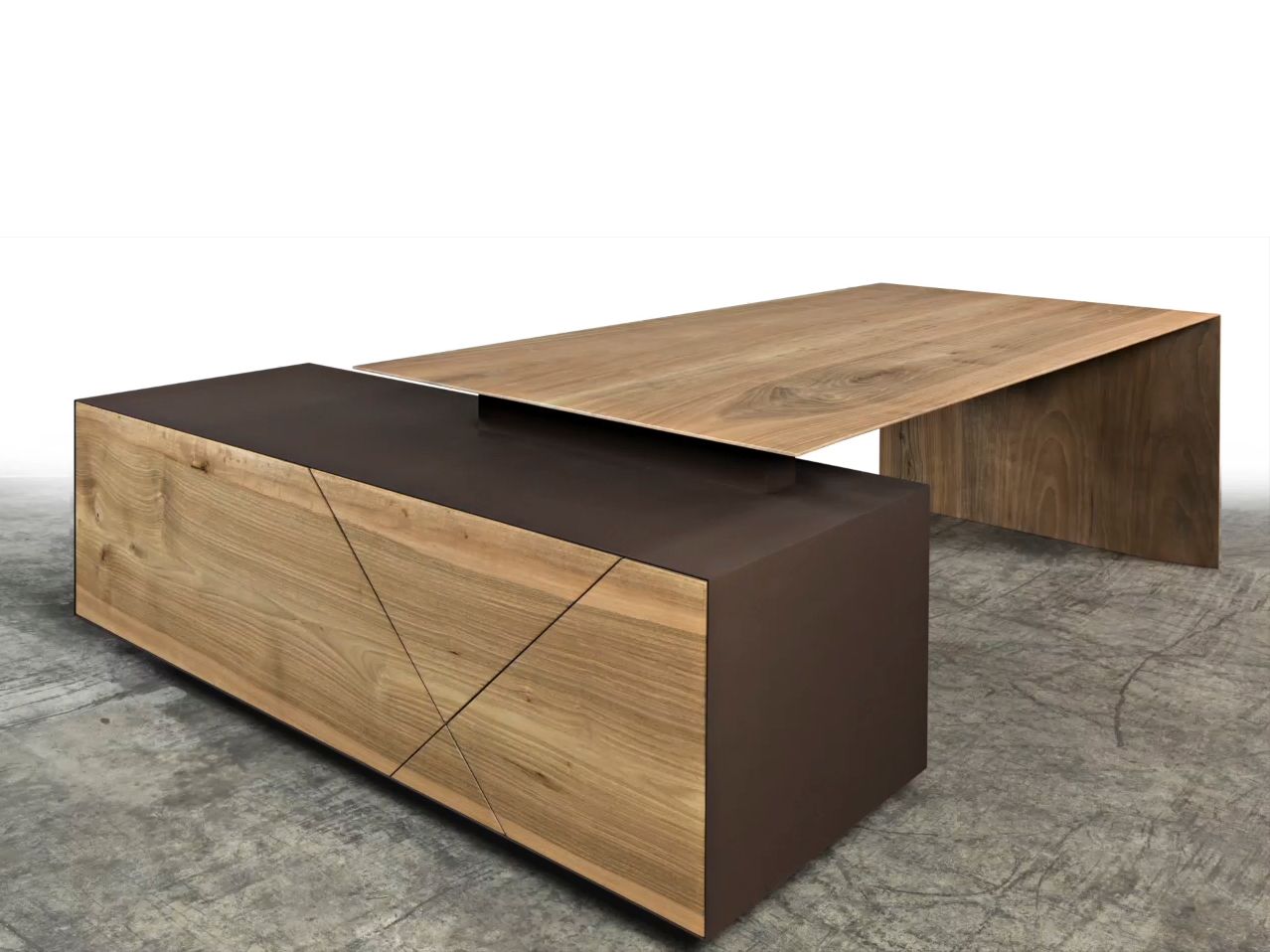 CP LAB DESIGN Rectangular wooden writing desk with drawers By CP ...