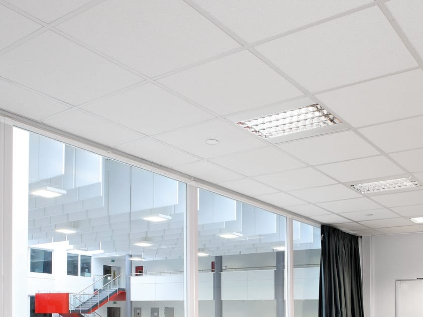 Mineral fibre ceiling panels AMF THERMATEX Feinstratos Micro By Knauf ...