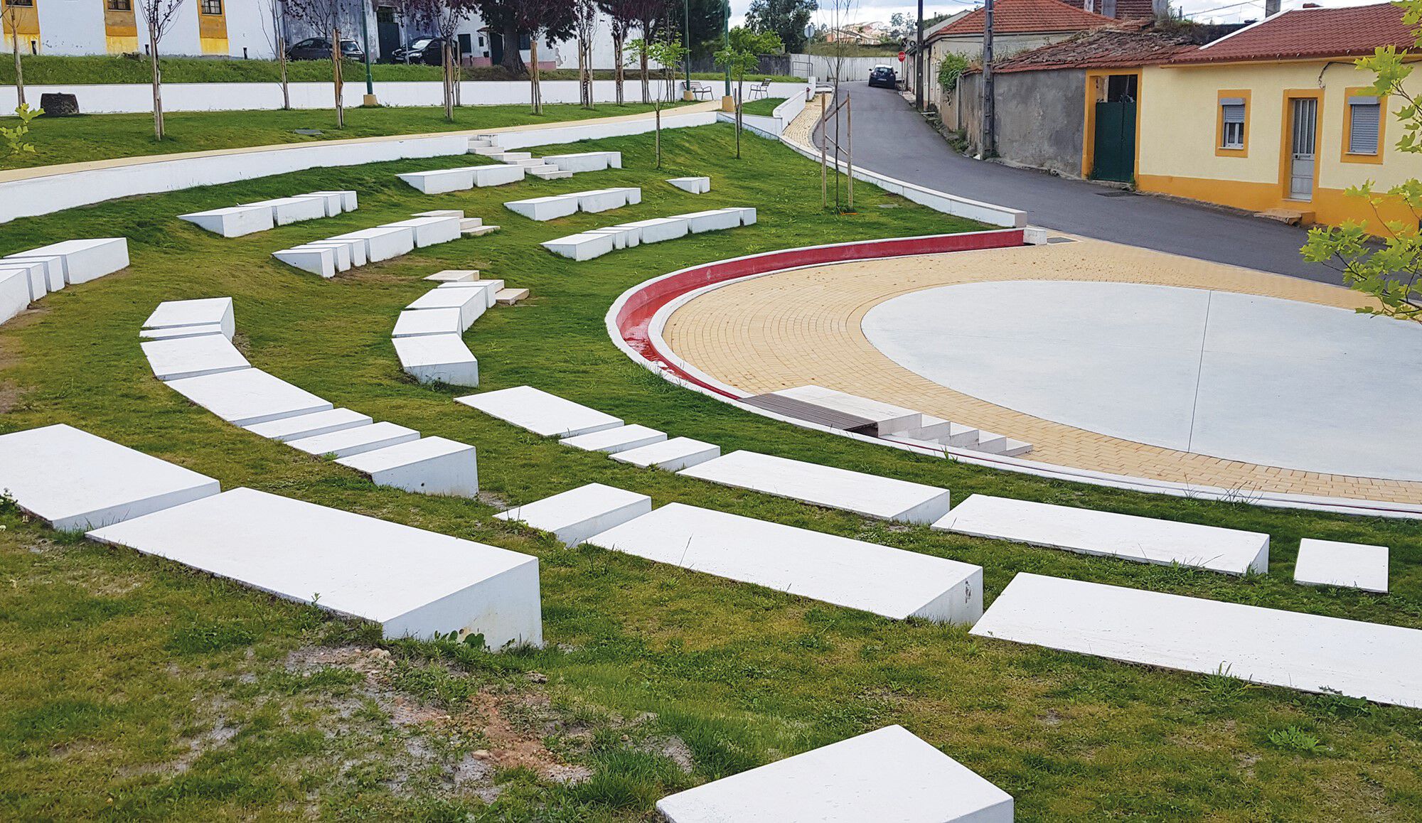 Seduta da esterni in calcestruzzo BASICS - amop - Edilportale