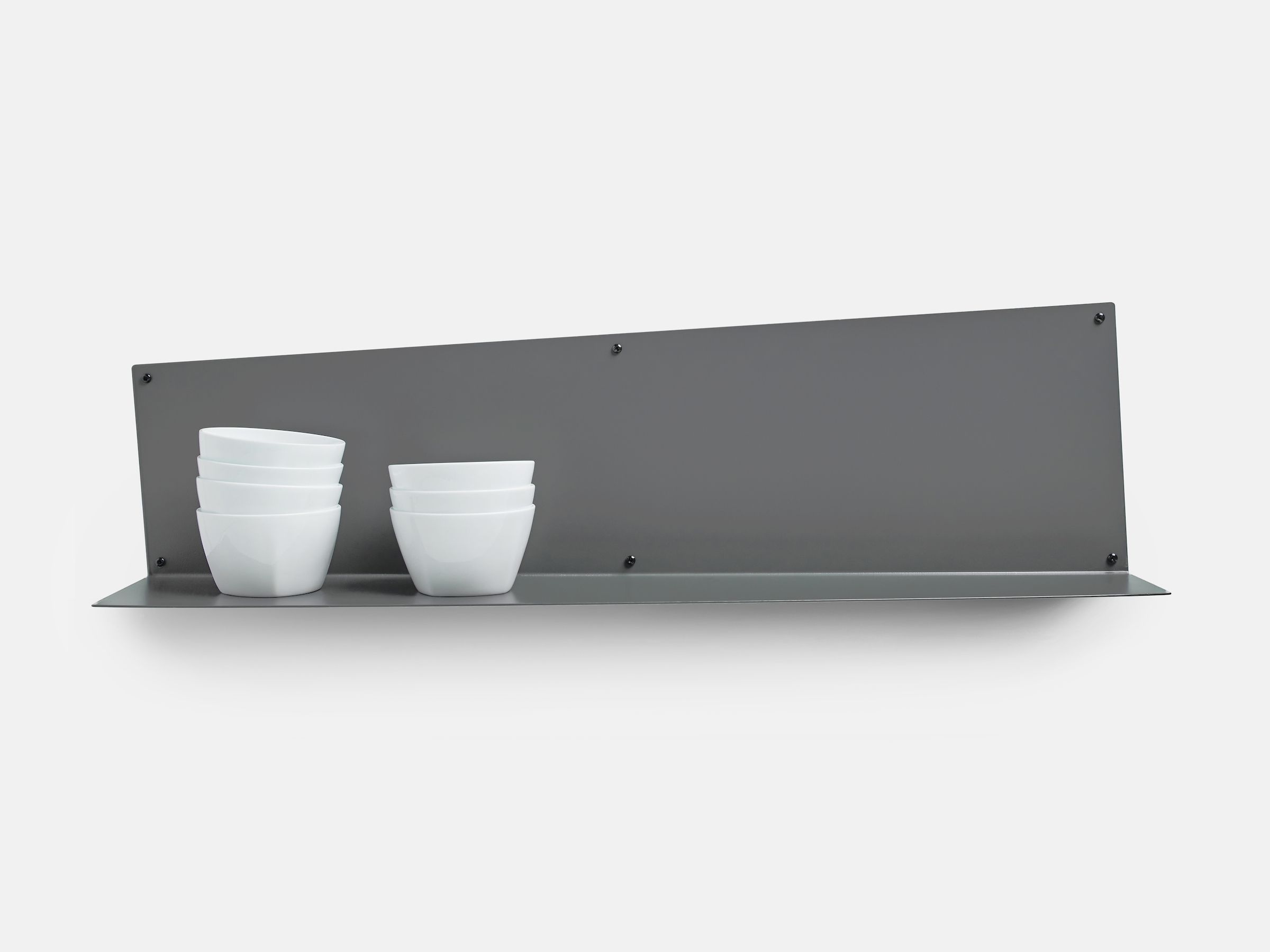 Powder coated steel wall shelf ANGLE LARGE By MARdiROS