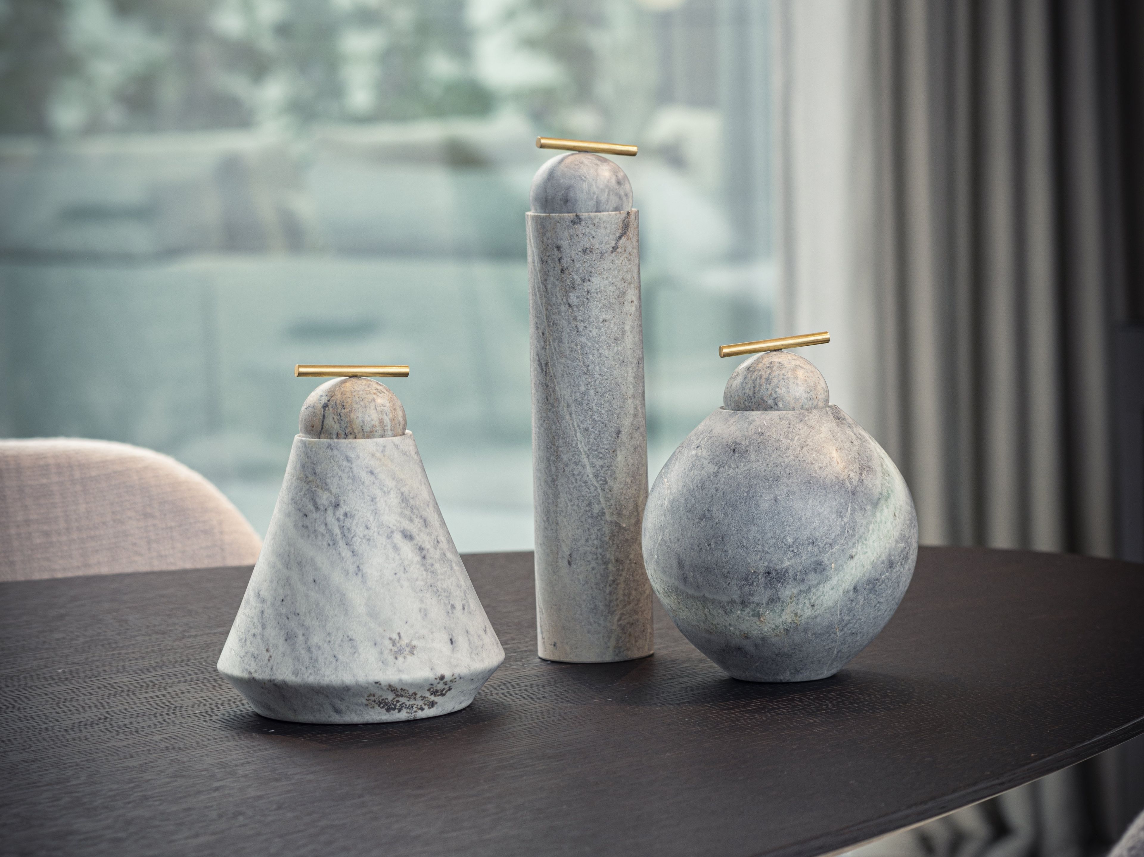 Soapstone vase AOI Forms and Functions Collection By Gardeco design ALVA design studio