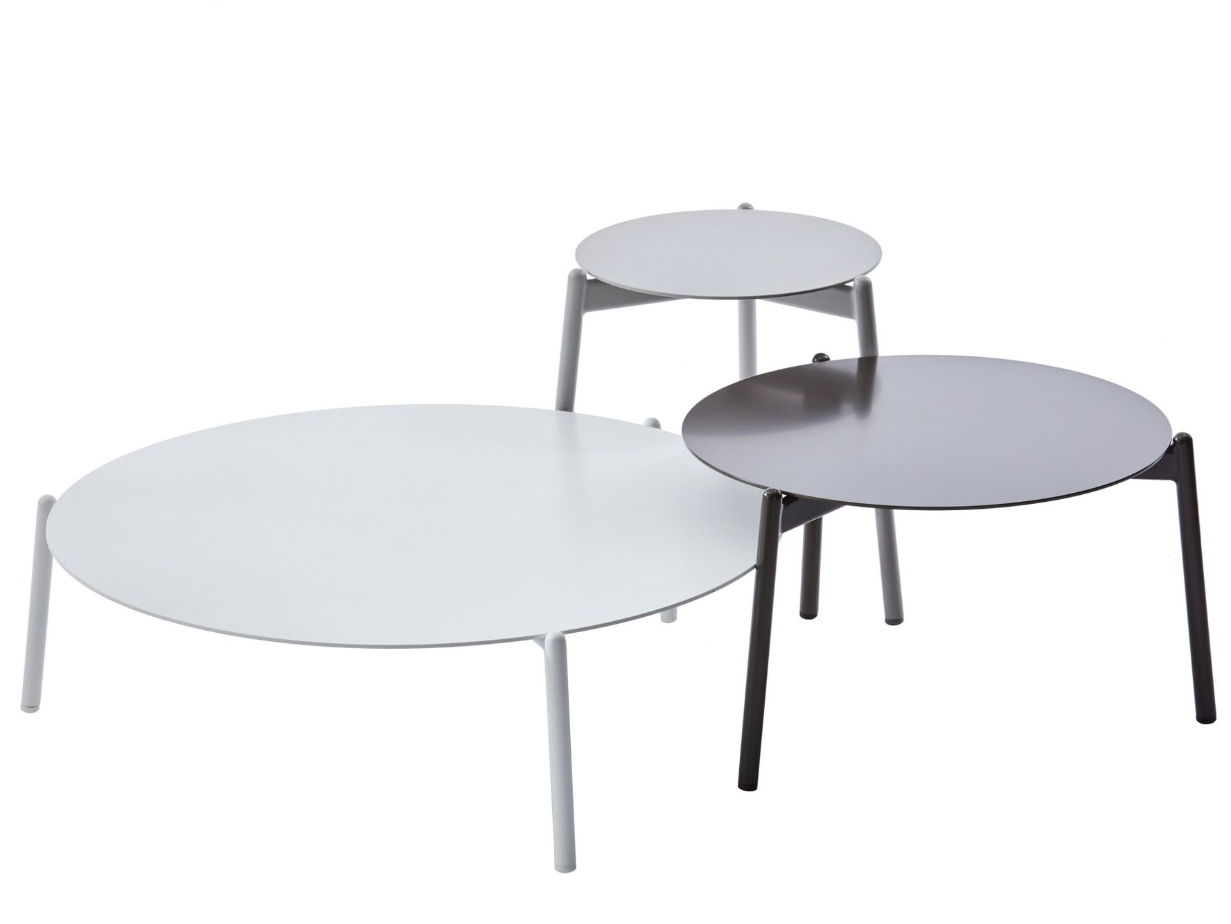 Round aluminium garden side table RING Arche Collection By MOBIKA GARDEN