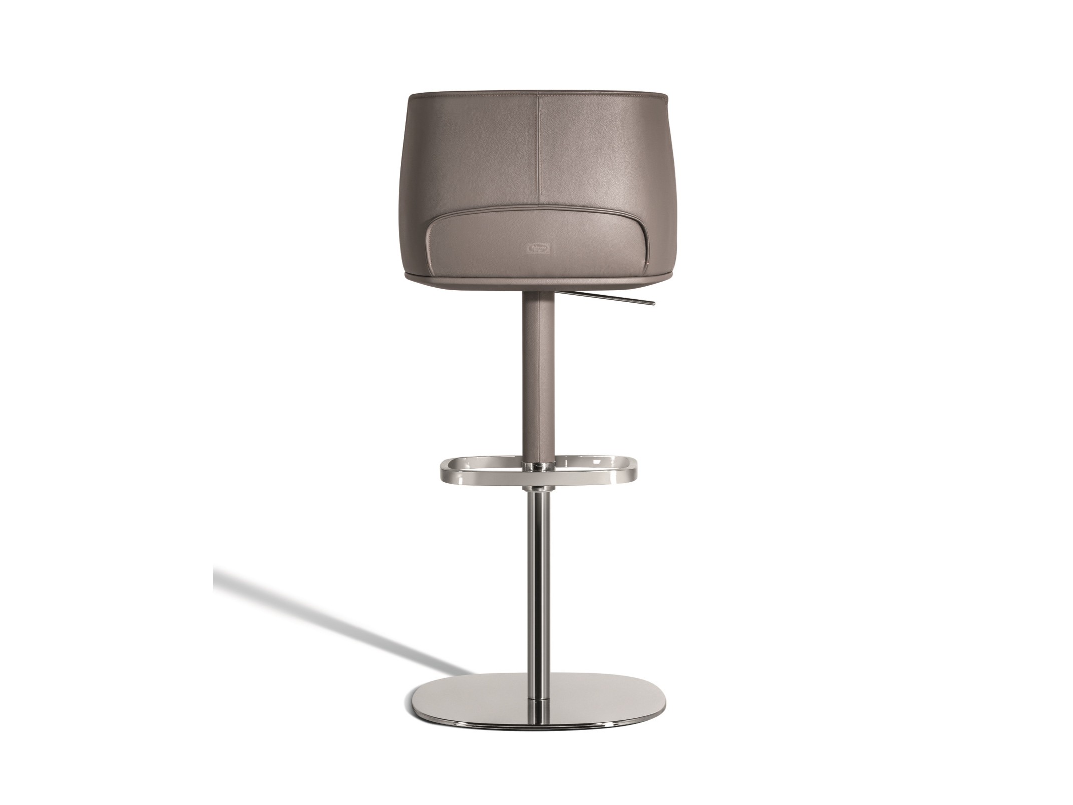 THE COLLECTION - TABLES AND CHAIRS High height-adjustable leather stool ...