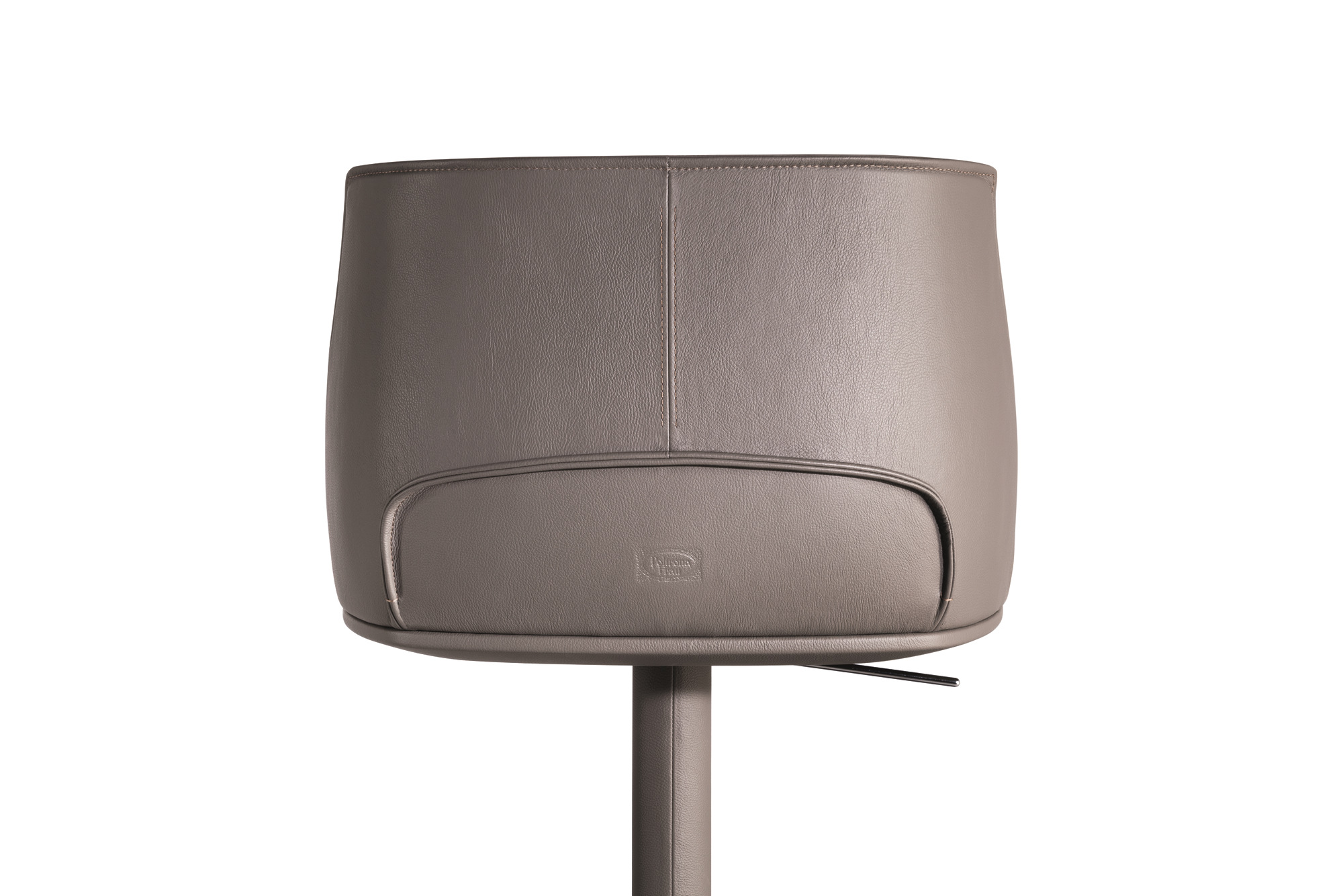 THE COLLECTION - TABLES AND CHAIRS High height-adjustable leather stool ...