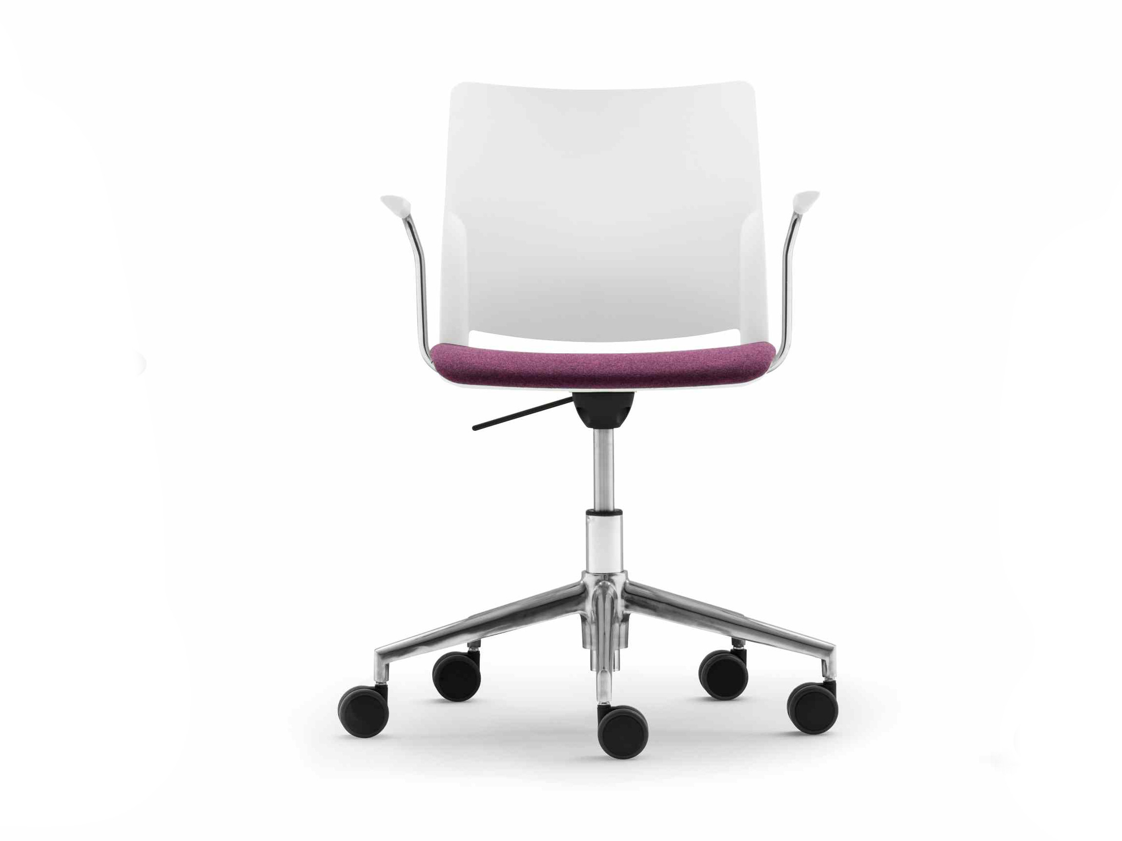 AREA | Office chair with armrests Hub Collection By Bralco