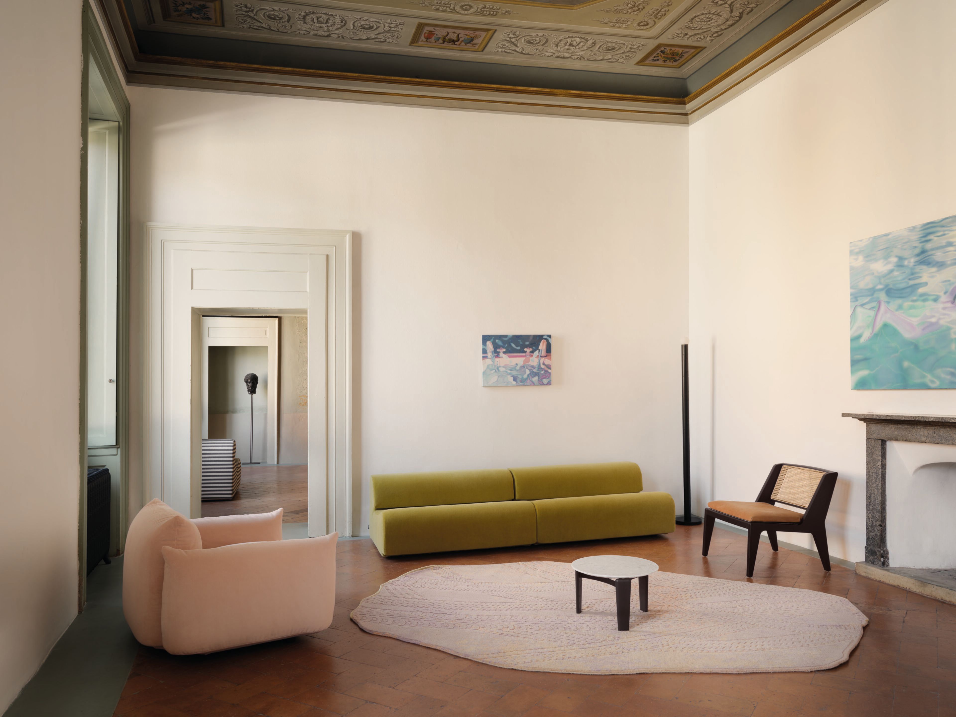 BOBO Fabric sofa By arflex | design Cini Boeri