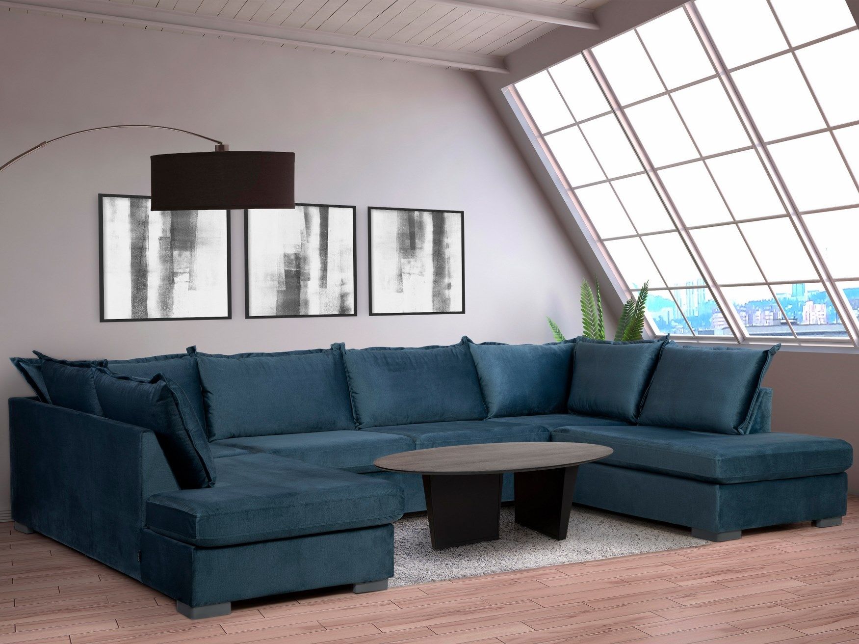 ARIZONA | Velvet sofa By GRAFU