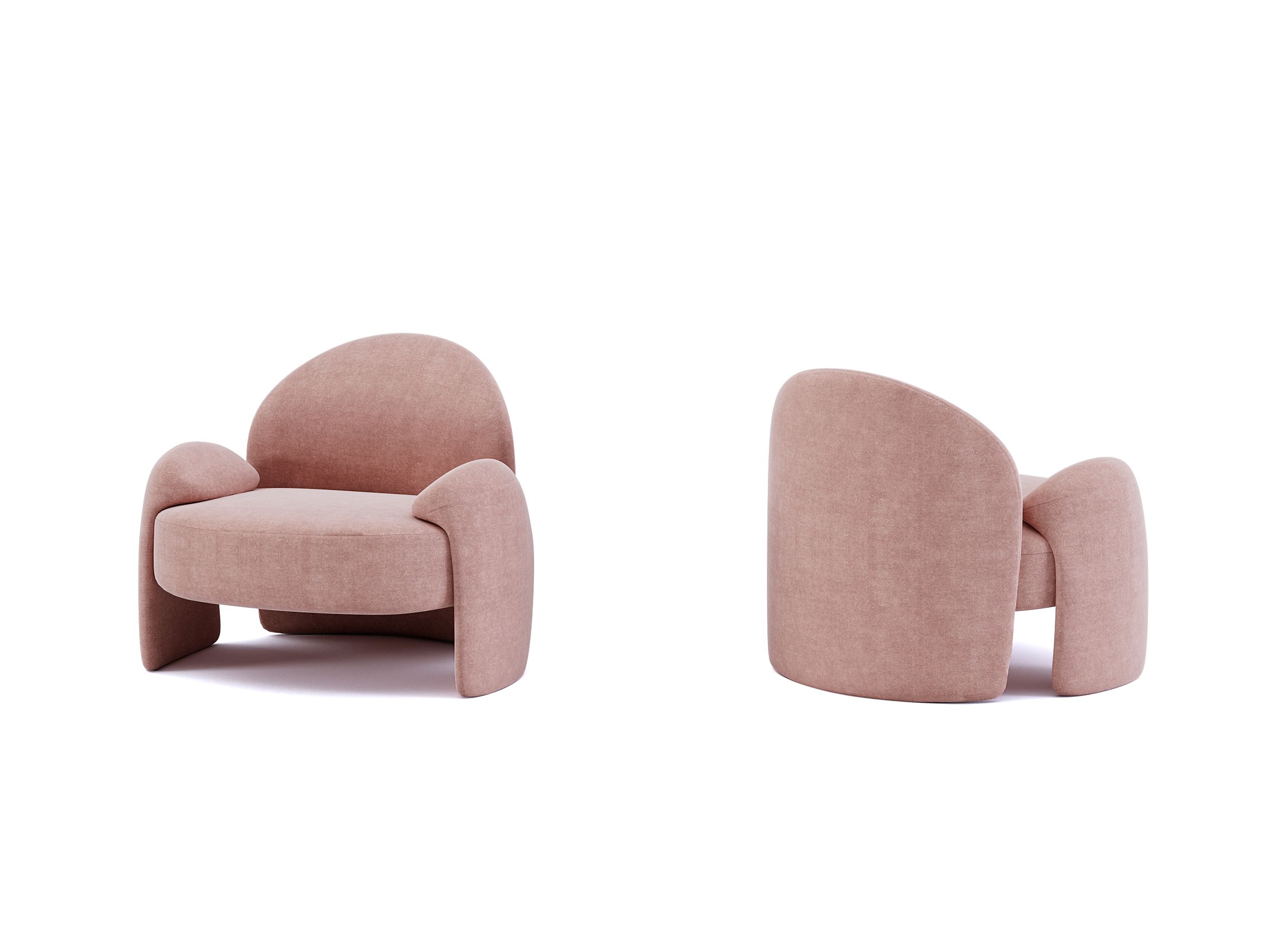 AMA | Armchair Upholstered cotton armchair By Paolo Castelli