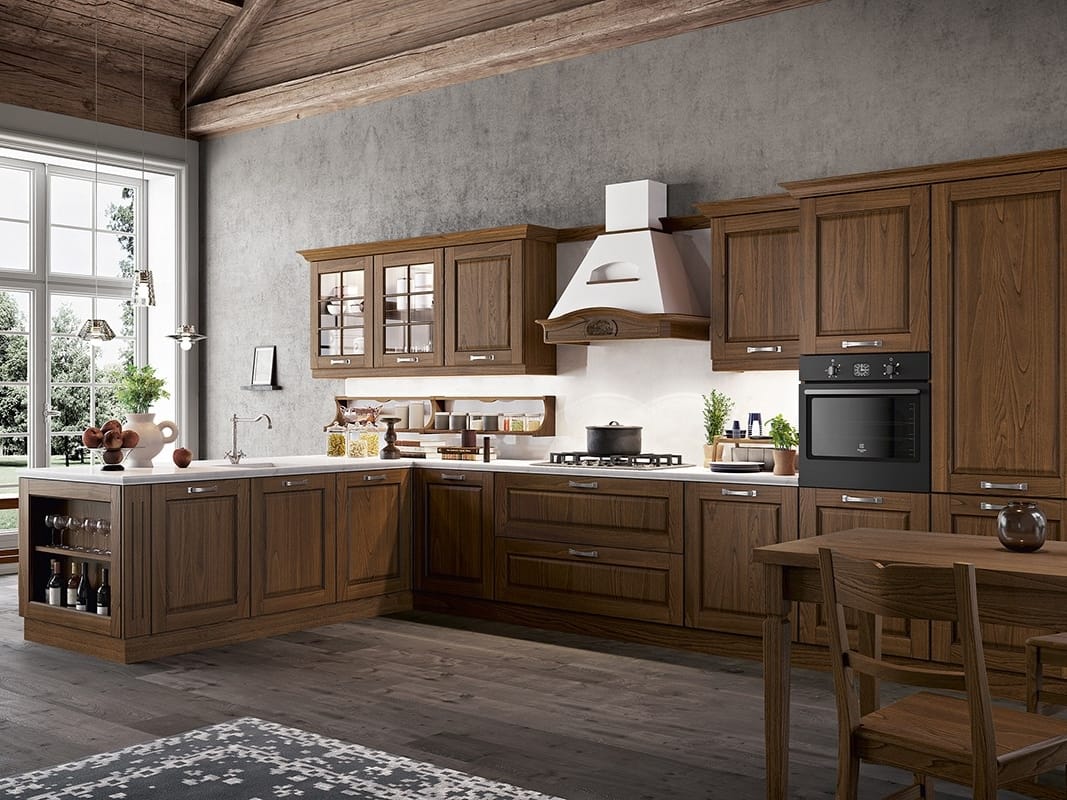 Fitted kitchen with peninsula ASOLO | Kitchen with peninsula By ARREDO 3