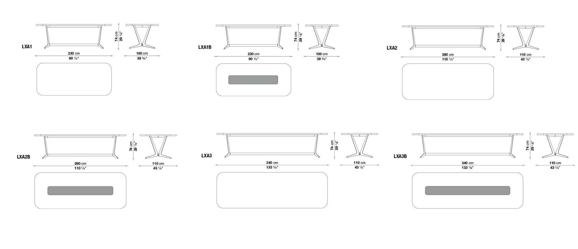 ASTRUM | Rectangular table By Maxalto design Antonio Citterio